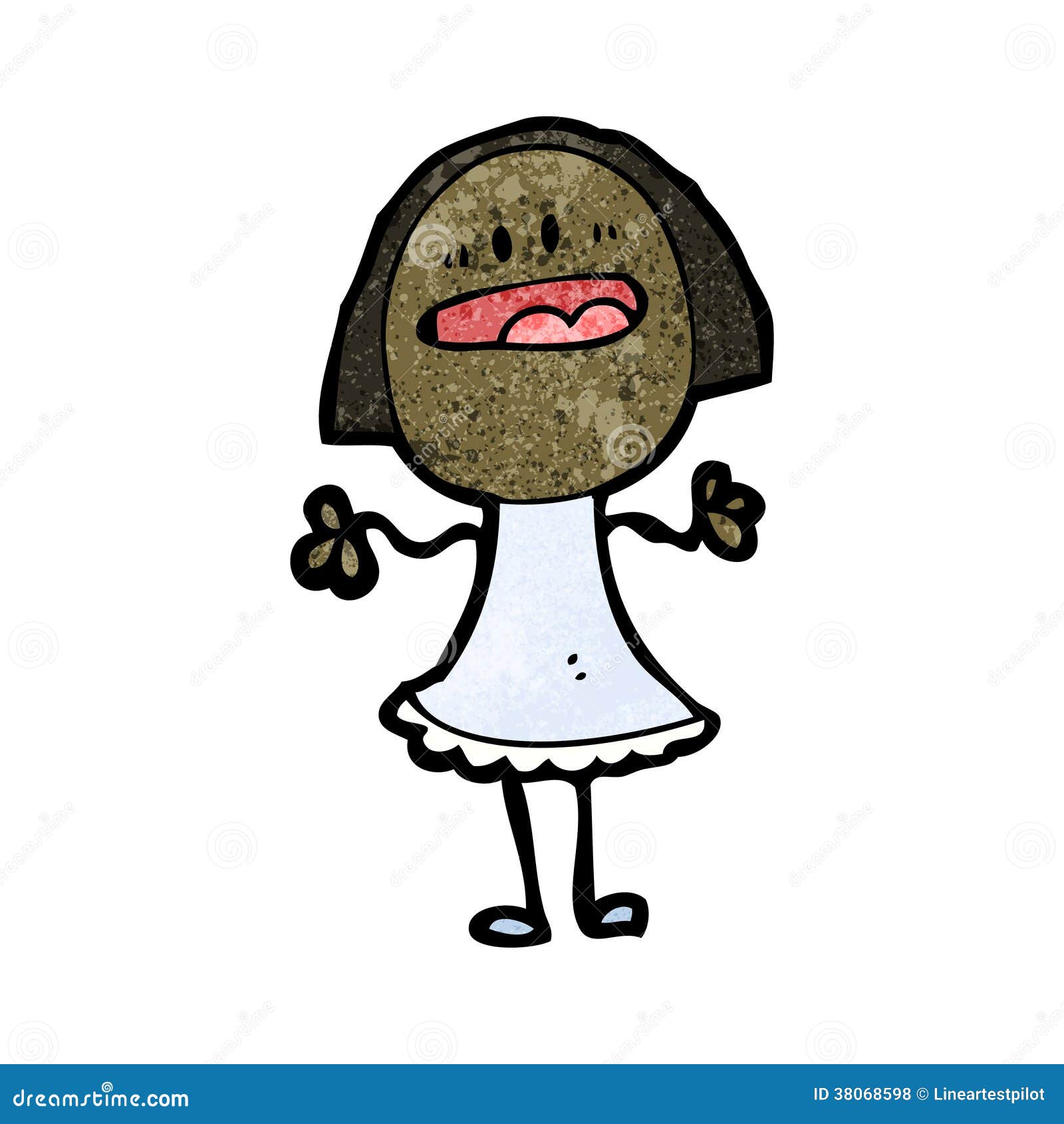 Cartoon complaining woman stock vector. Illustration of doodle - 38068598