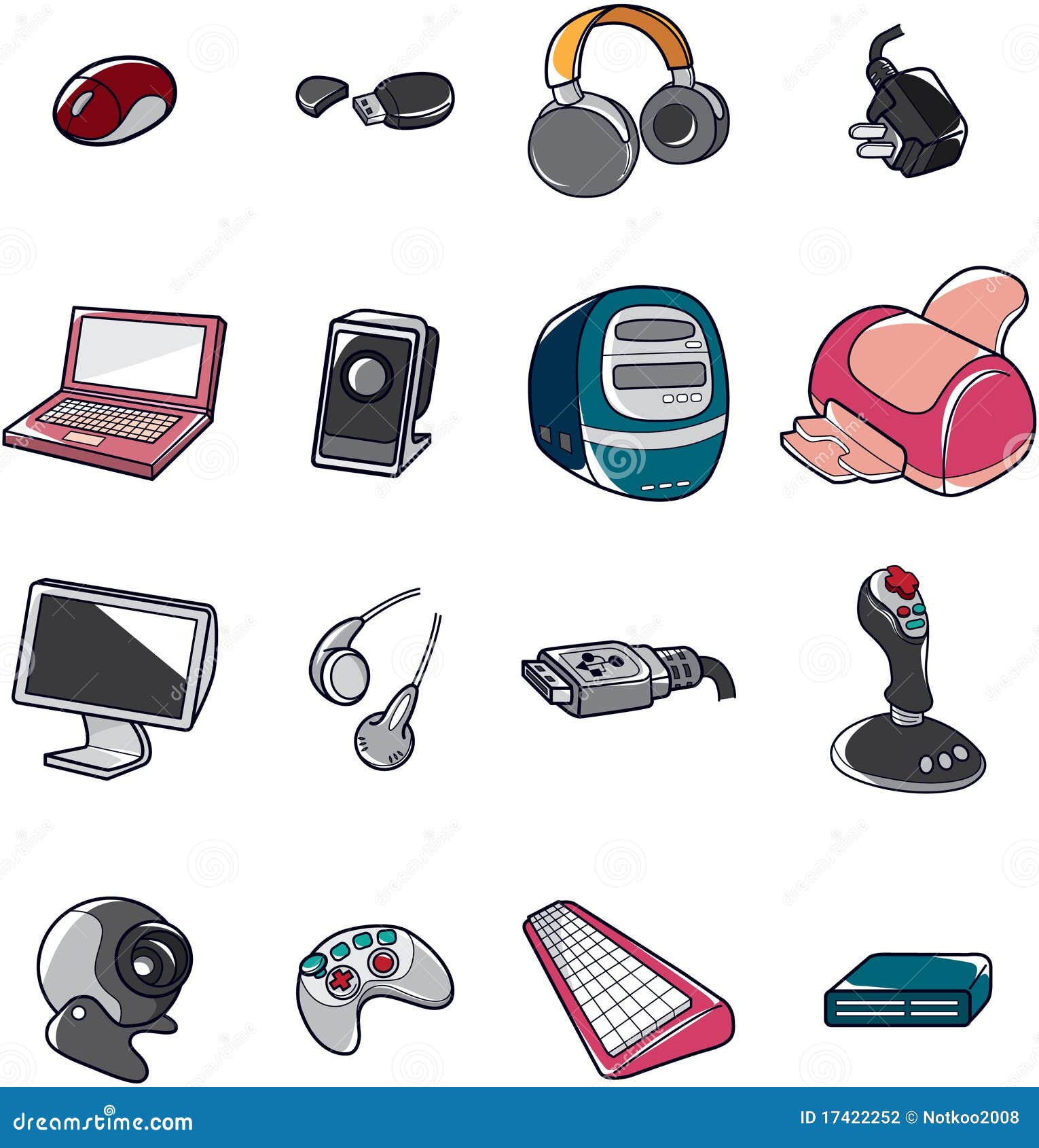 Cartoon Computer Picture. Image: 17422252