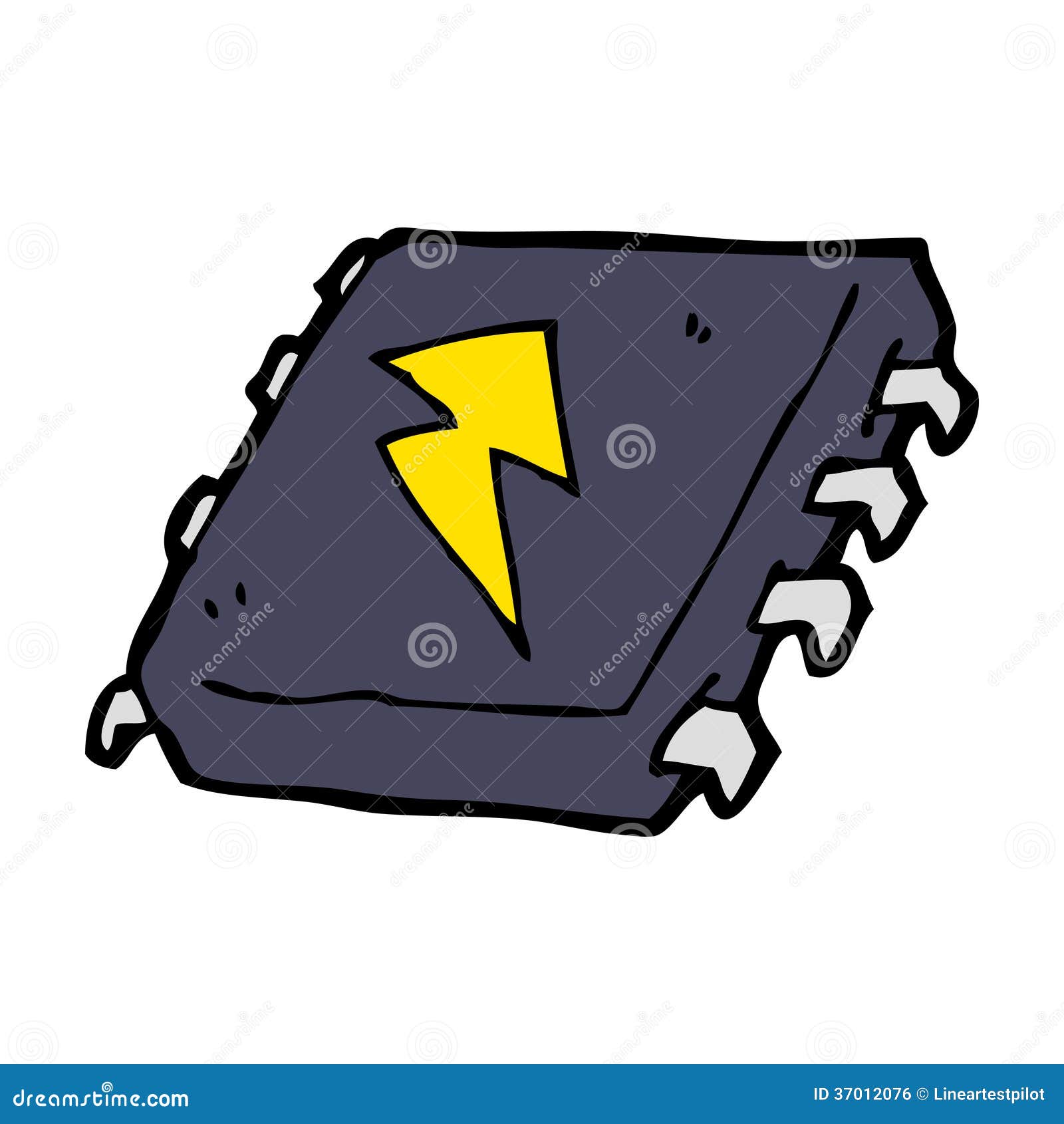 Cartoon computer chip stock vector. Illustration of hand - 37012076
