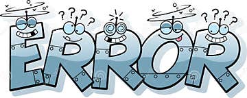 Cartoon Computer Error Text Stock Vector - Illustration of computer ...