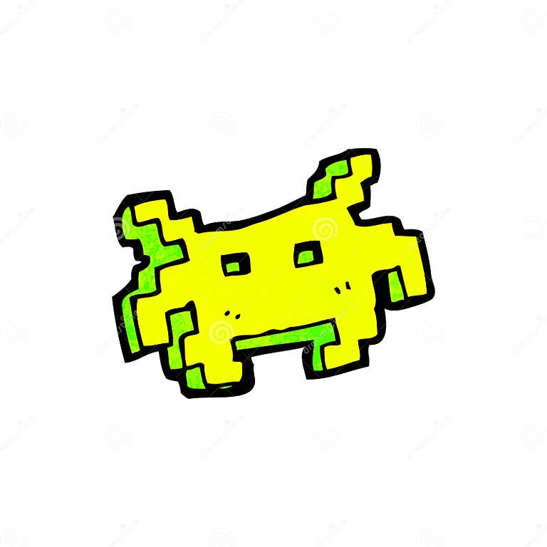 Cartoon Computer Game Sprite Stock Vector - Illustration of drawn ...