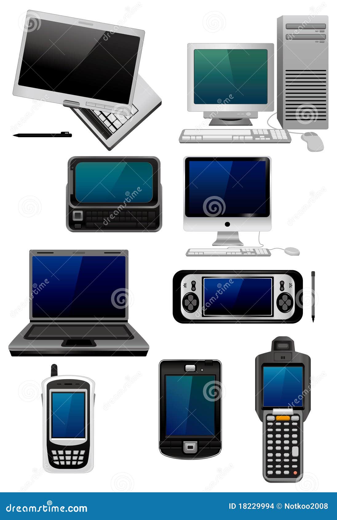 Cartoon computer icon stock vector. Illustration of clip - 18229994
