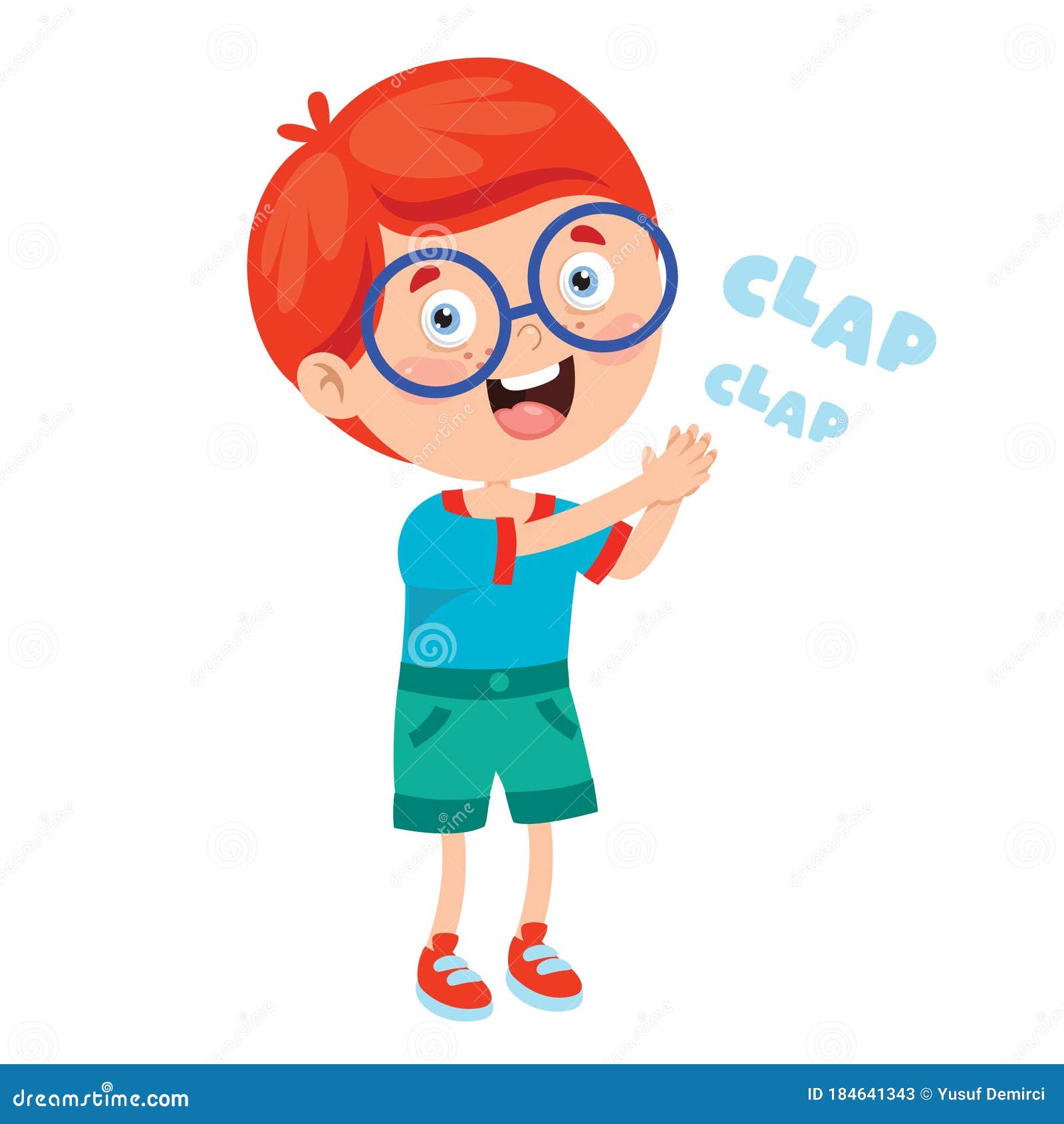 Cartoon Concept of Clapping Hands Stock Vector - Illustration of girl ...