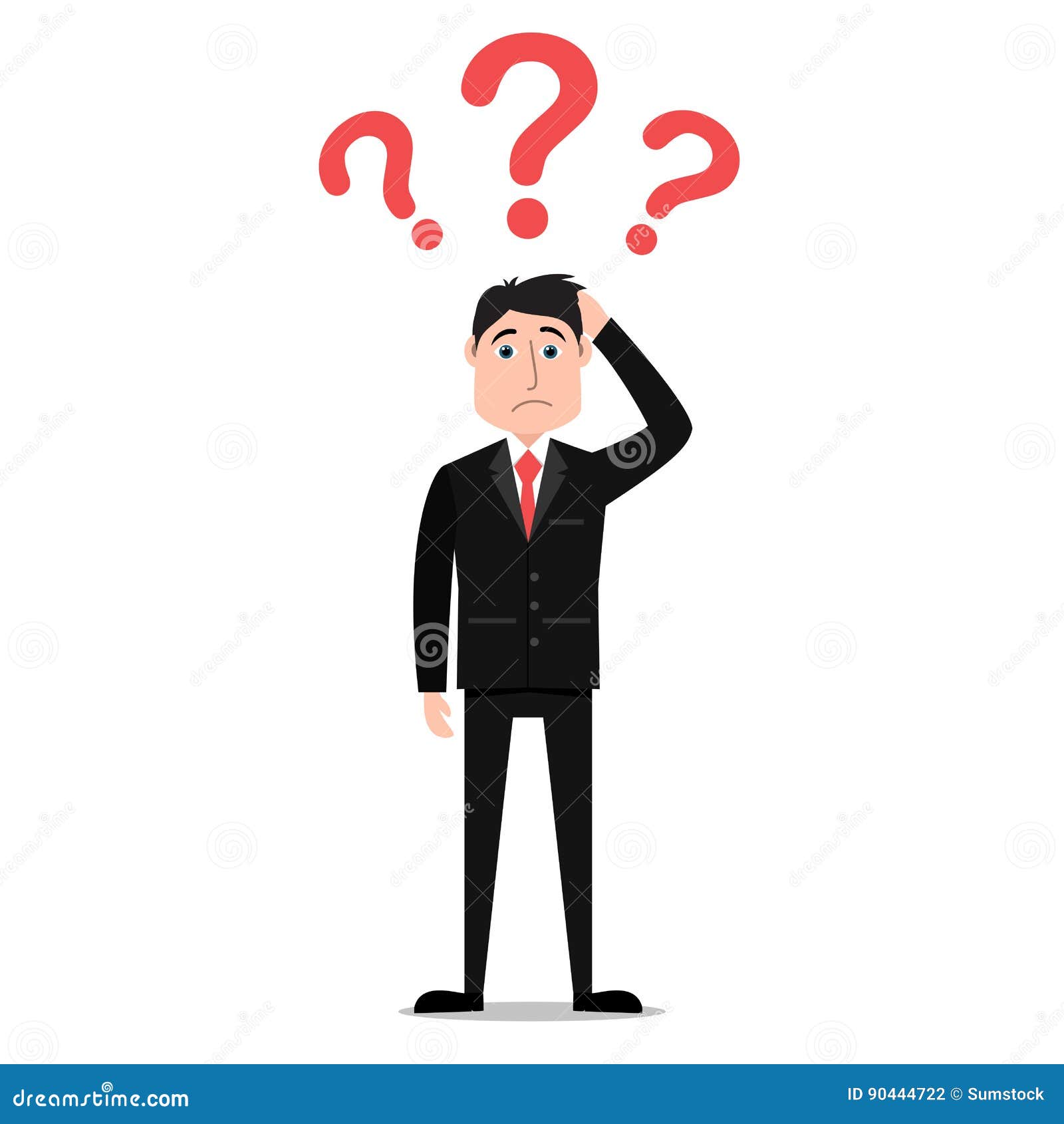Cartoon Confused Surgeon Behavior Vector Illustration Royalty-Free ...