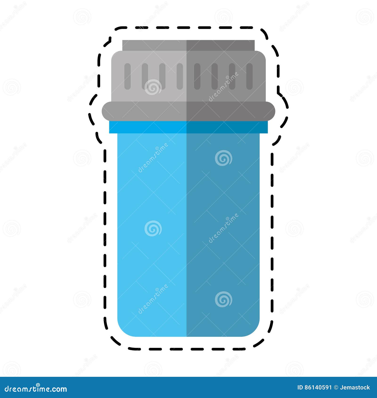 Container Capsule Medicine Icon Pictogram Vector Illustration ...