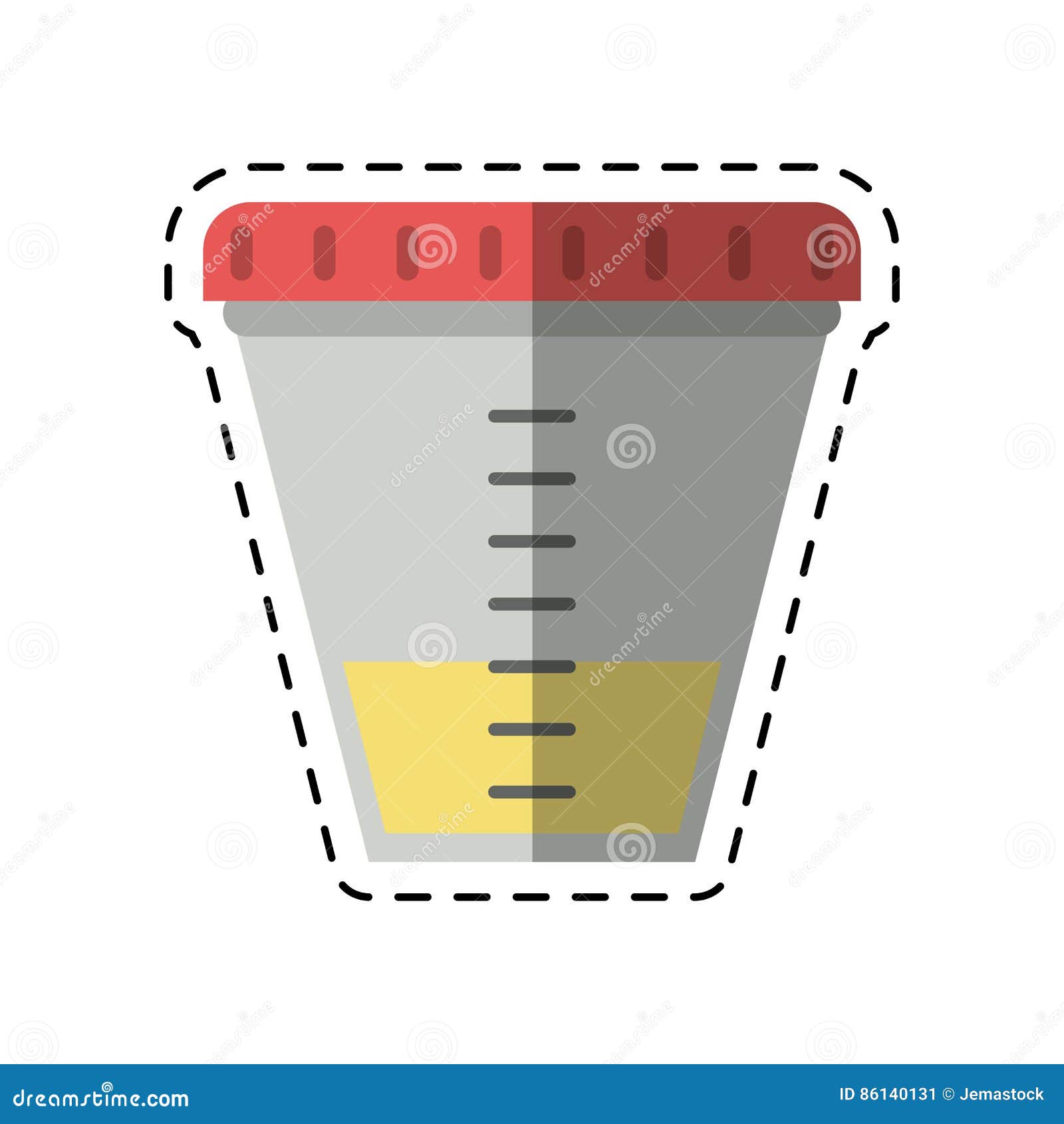 Cartoon Container Sample Laboratory Icon Stock Vector - Illustration of ...
