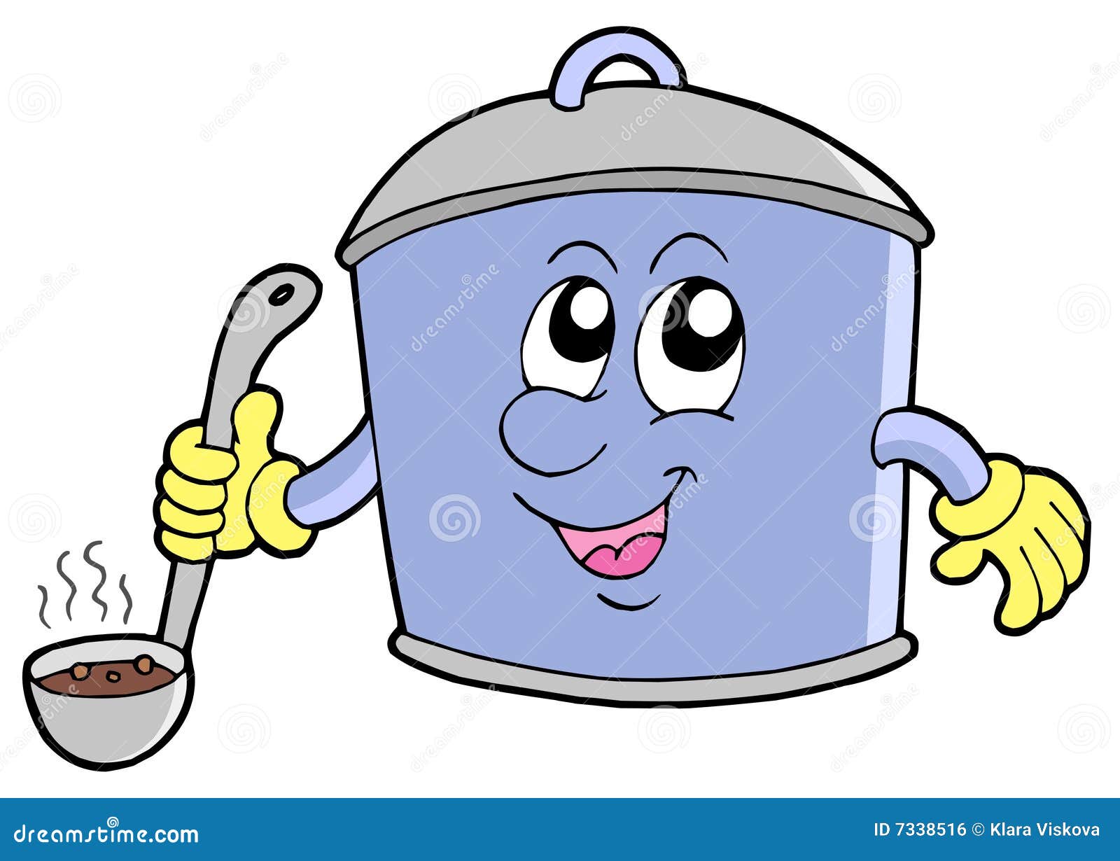 Cartoon Cooker Pot Royalty Free Stock Image - Image: 7338516