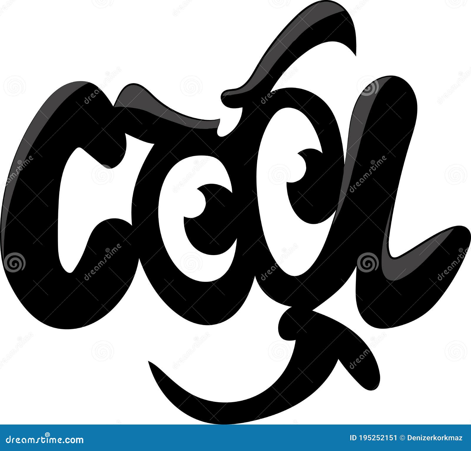 Cartoon Cool Text Effect Vector Illustration Stock Vector ...