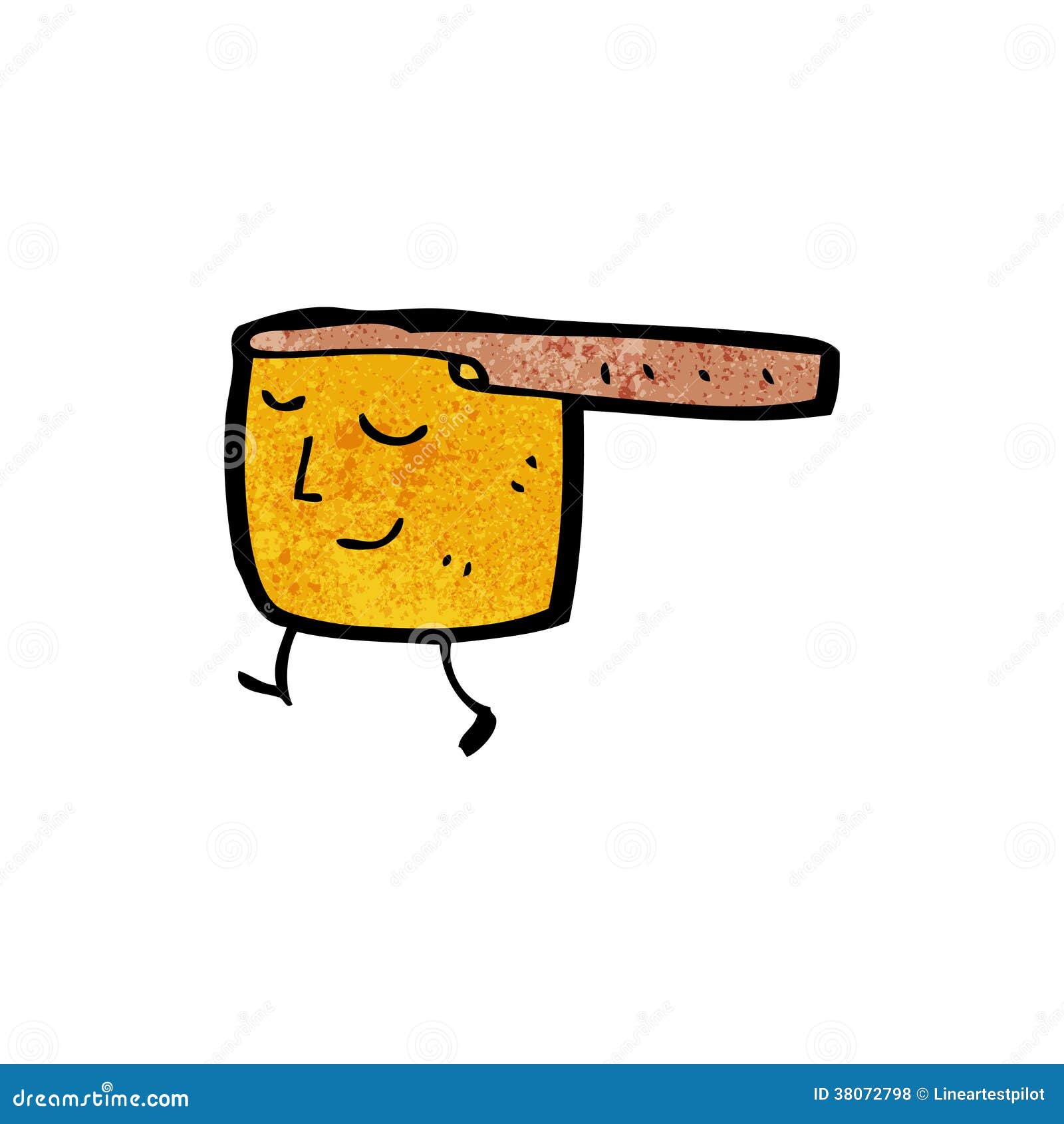 Cartoon copper cooking pan stock vector. Illustration of silly - 38072798