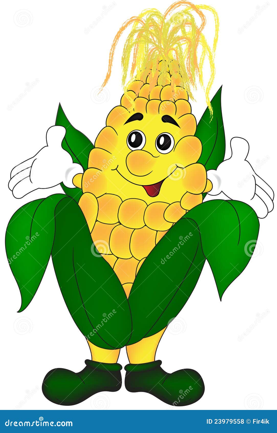 Cartoon Corn Royalty Free Stock Photos - Image: 23979558