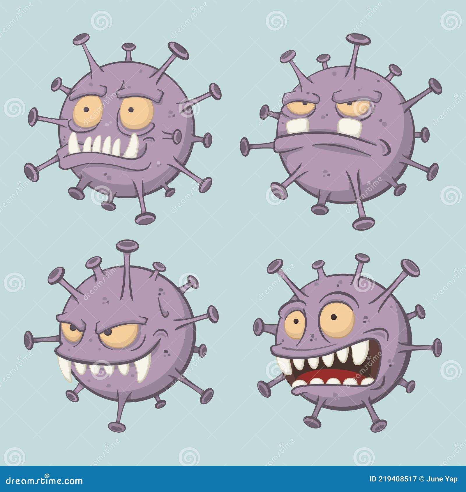 Cartoon Corona Virus, Showing The Importance Of Washing Hands As ...