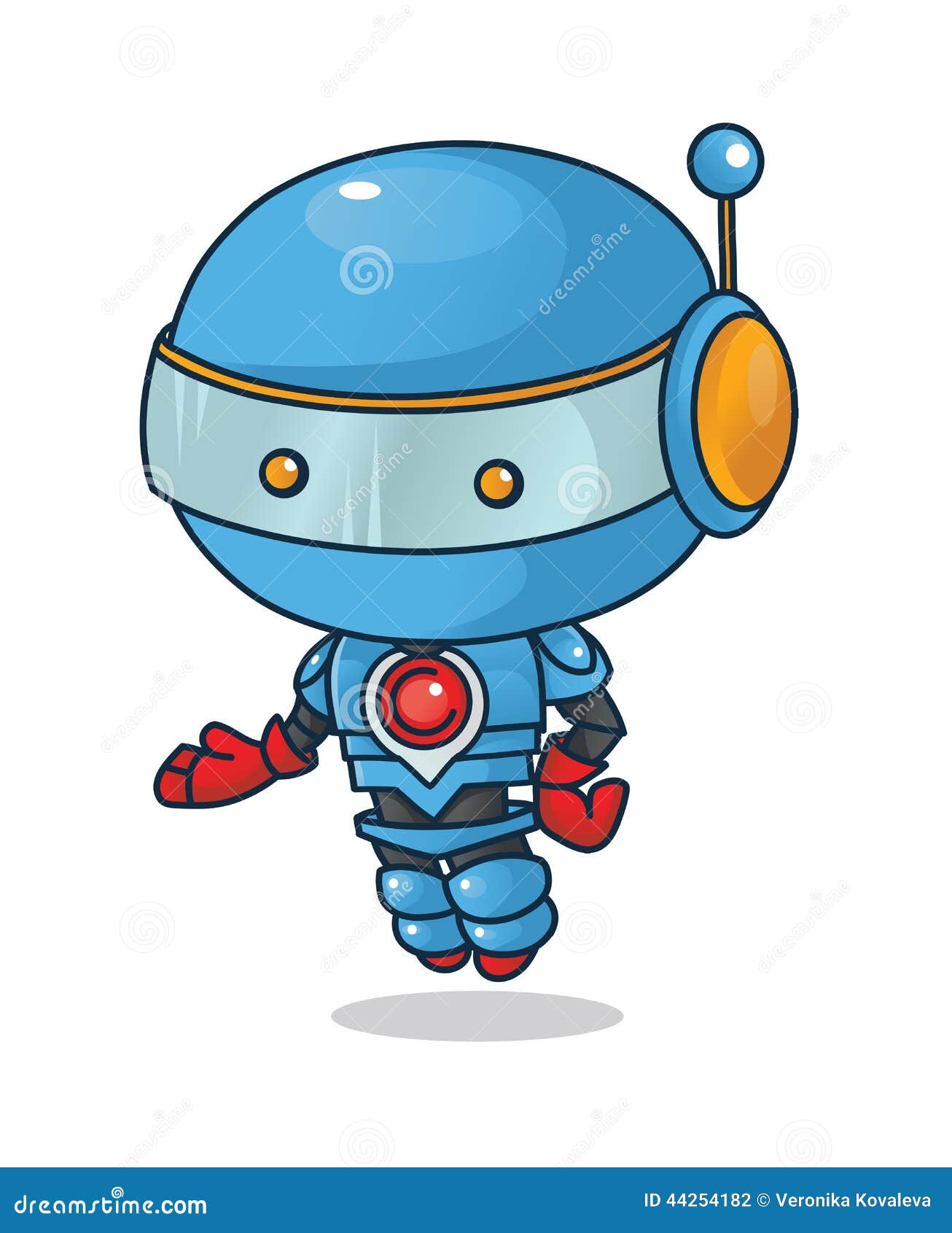 Cartoon Cosmonaut - Illustation For The Children Royalty-Free ...