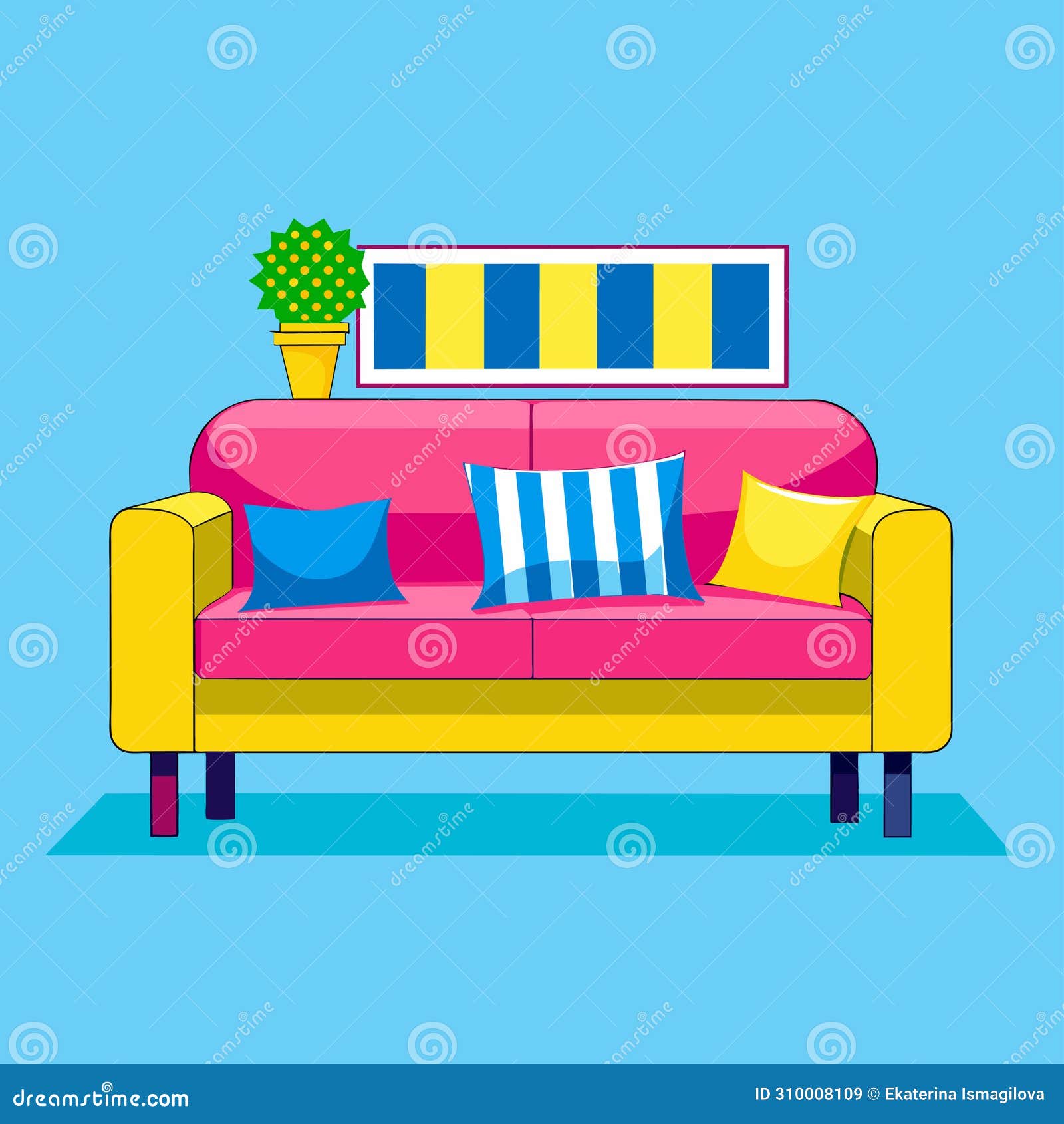 Cartoon Of A Couch Potatoe | CartoonDealer.com #19756489