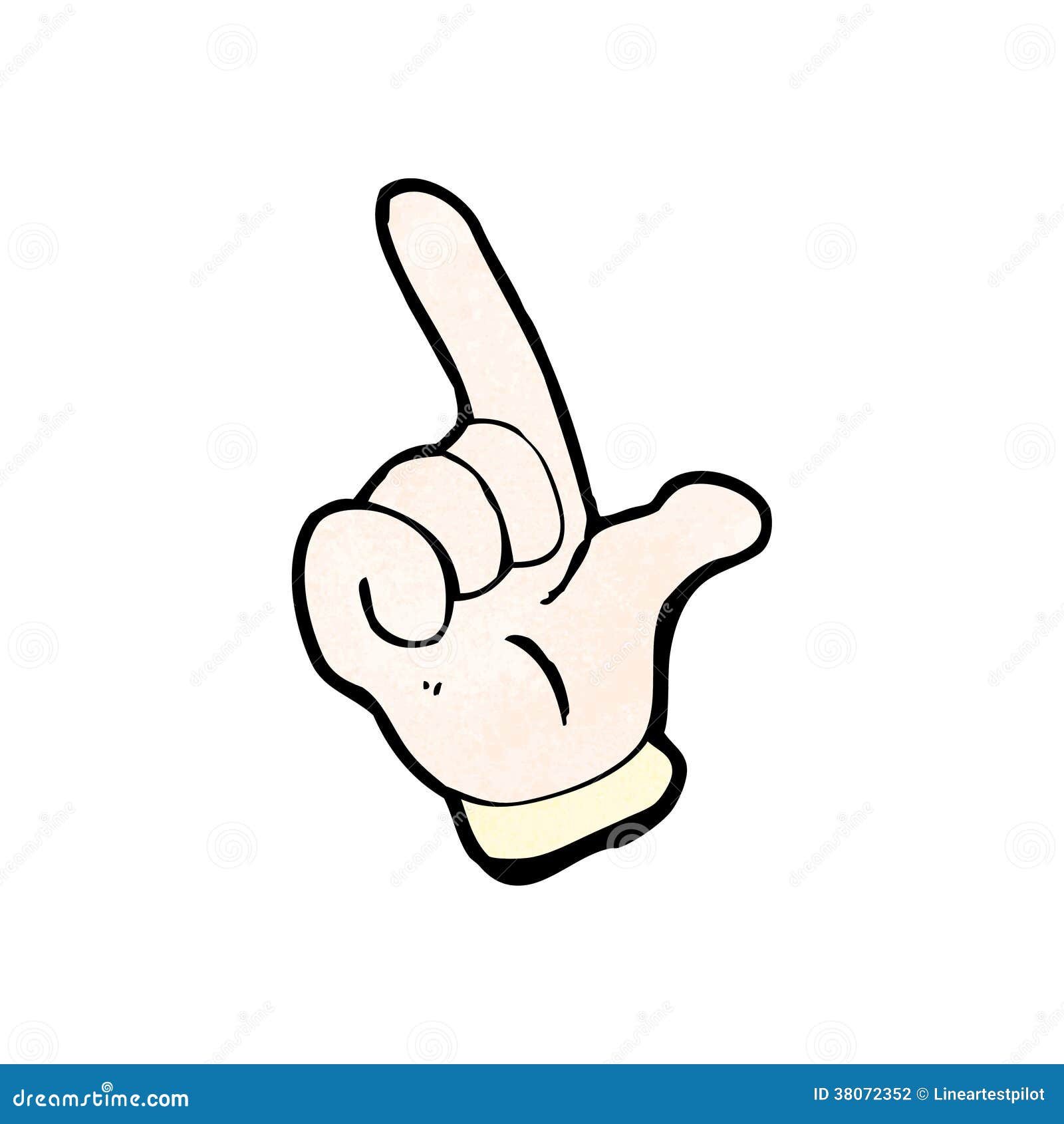 Cartoon Counting Hand With Number Gestures Isolated Set. Countdown With ...