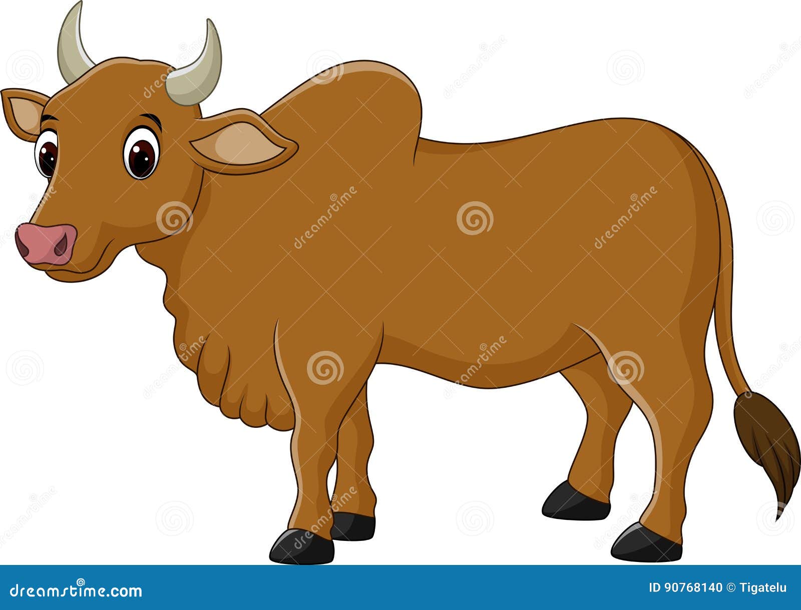 Cartoon cow character stock vector. Illustration of beef - 90768140
