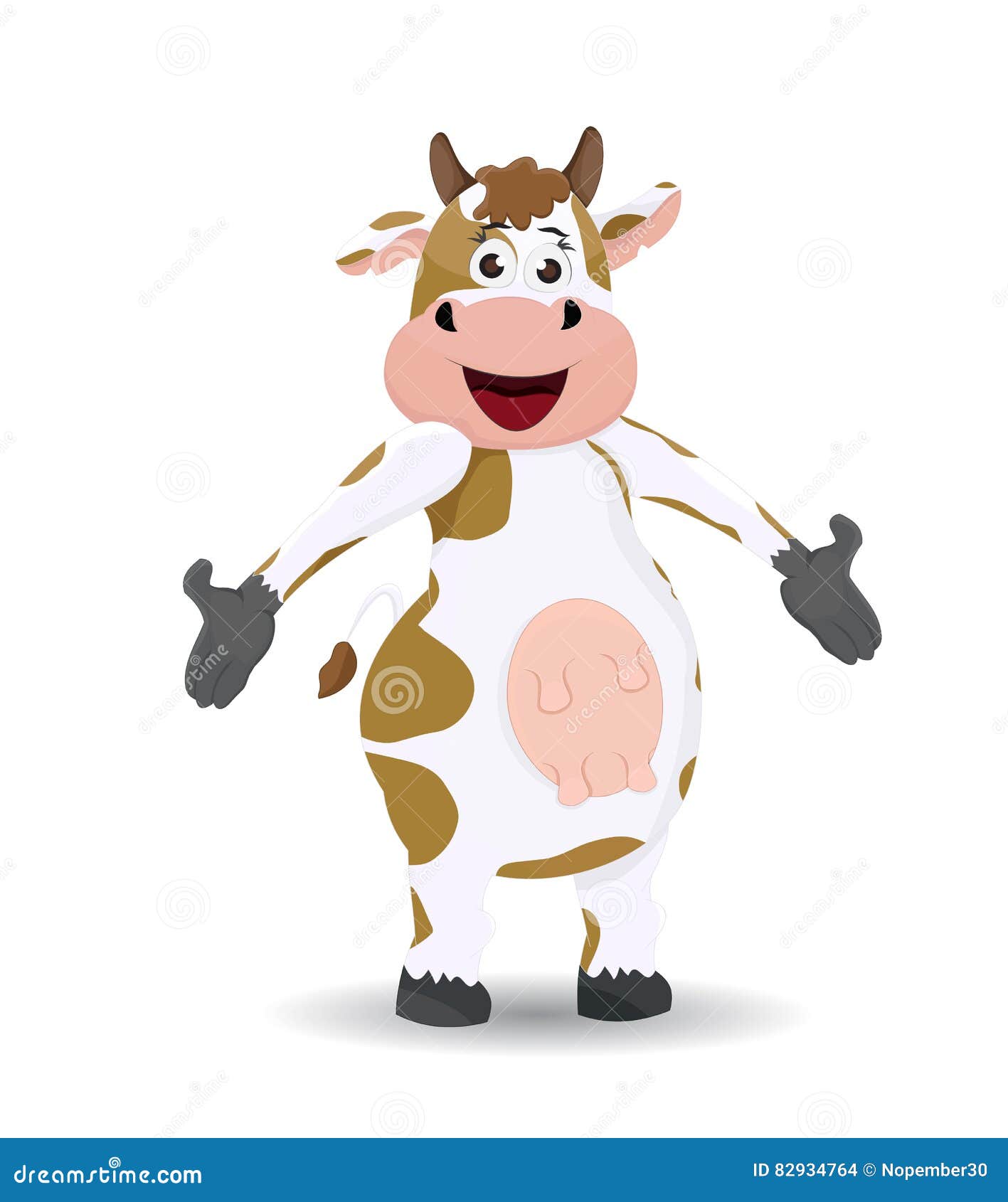 Cow Standing On Hind Legs