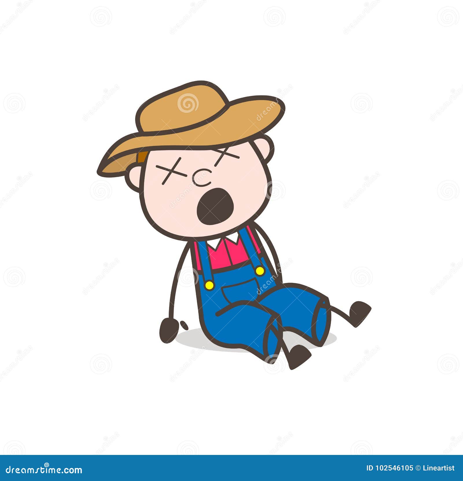 Cartoon Rat Dizzy Vector Illustration | CartoonDealer.com #31979434