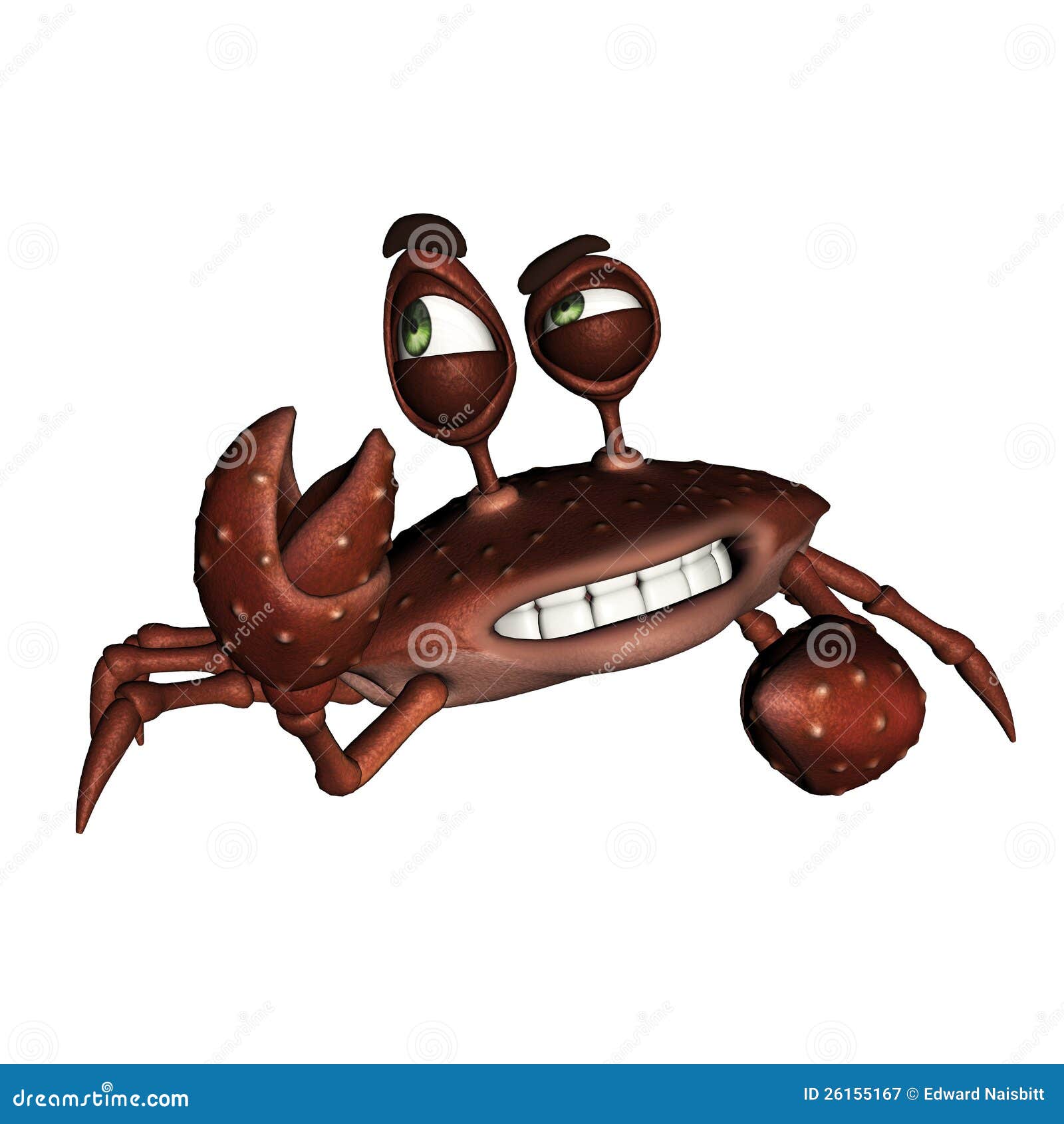 Cartoon Crab stock illustration. Illustration of wildlife - 26155167