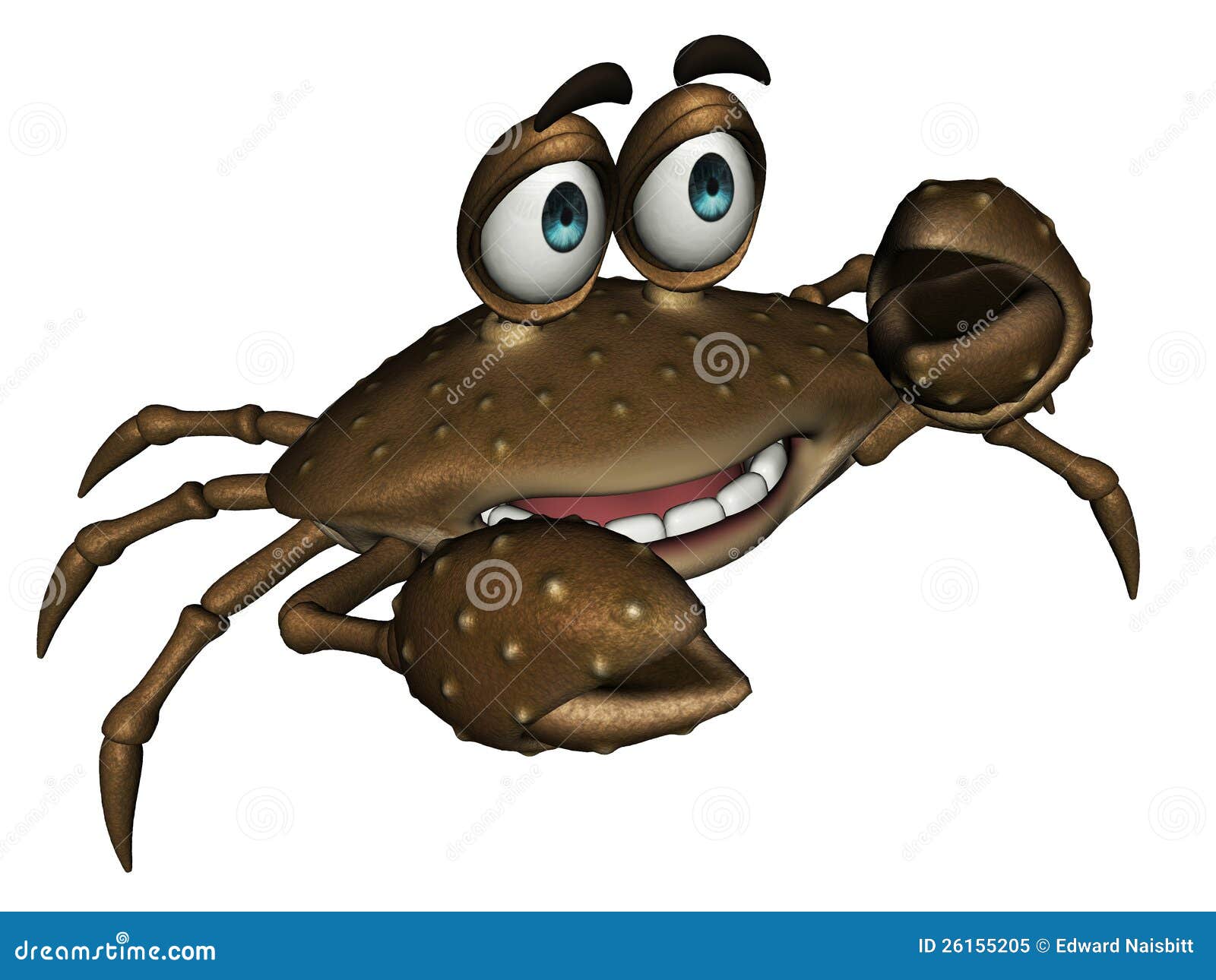Cartoon Crab stock illustration. Illustration of pinch - 26155205