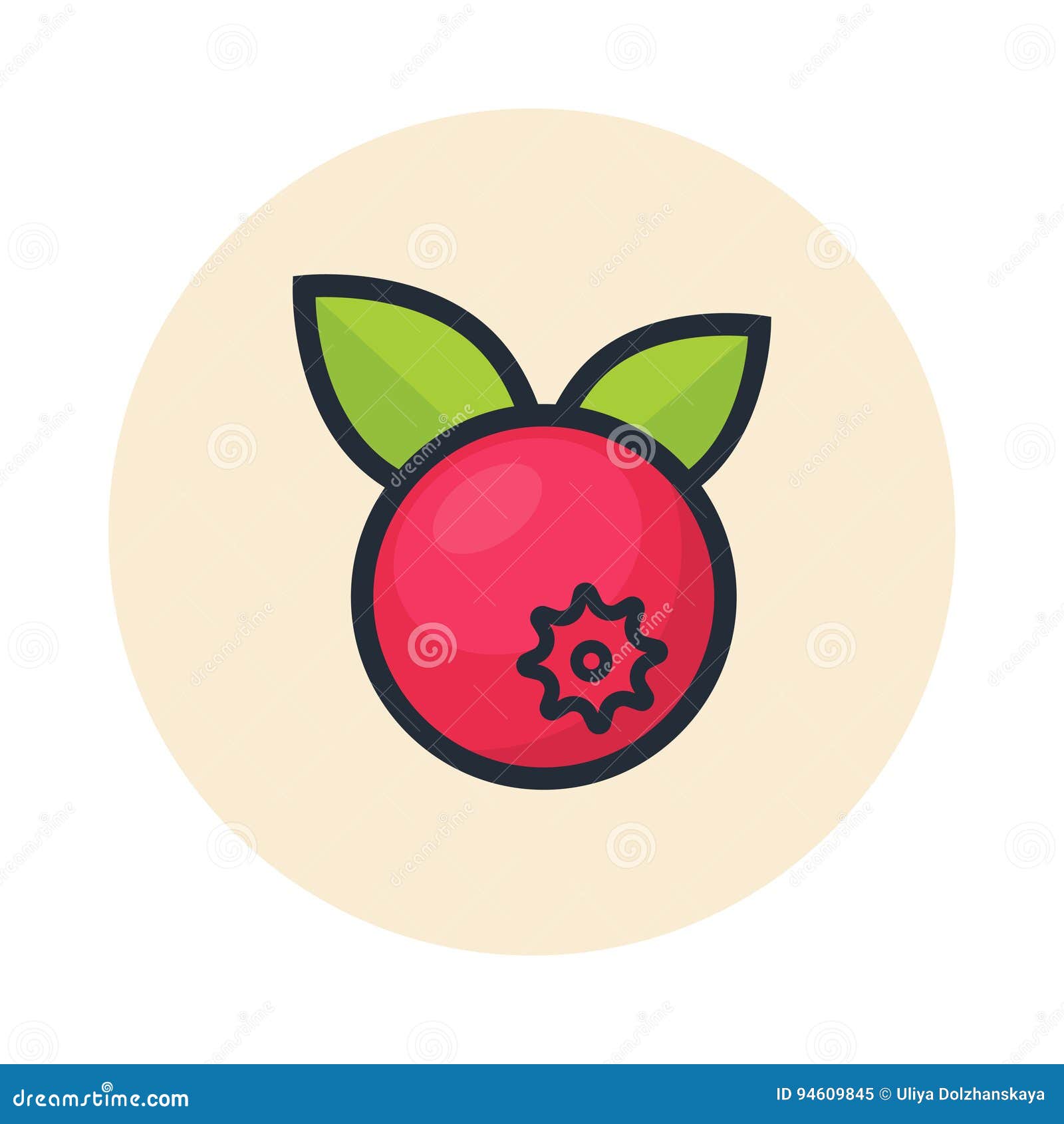 Cranberry. Icon Set Vector Illustration | CartoonDealer.com #69116106