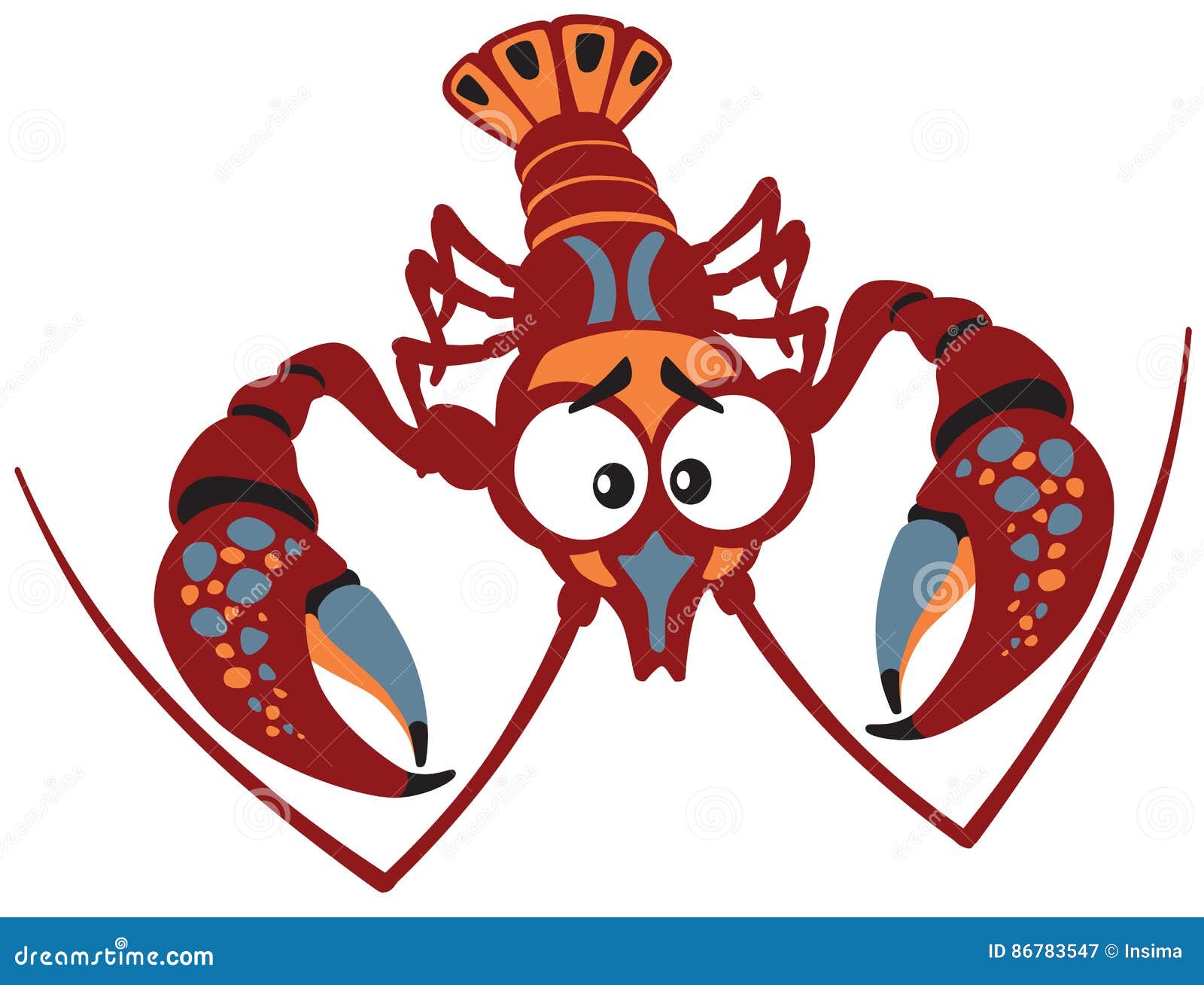 Cartoon Boy With Crayfish Stock Image | CartoonDealer.com #31165621