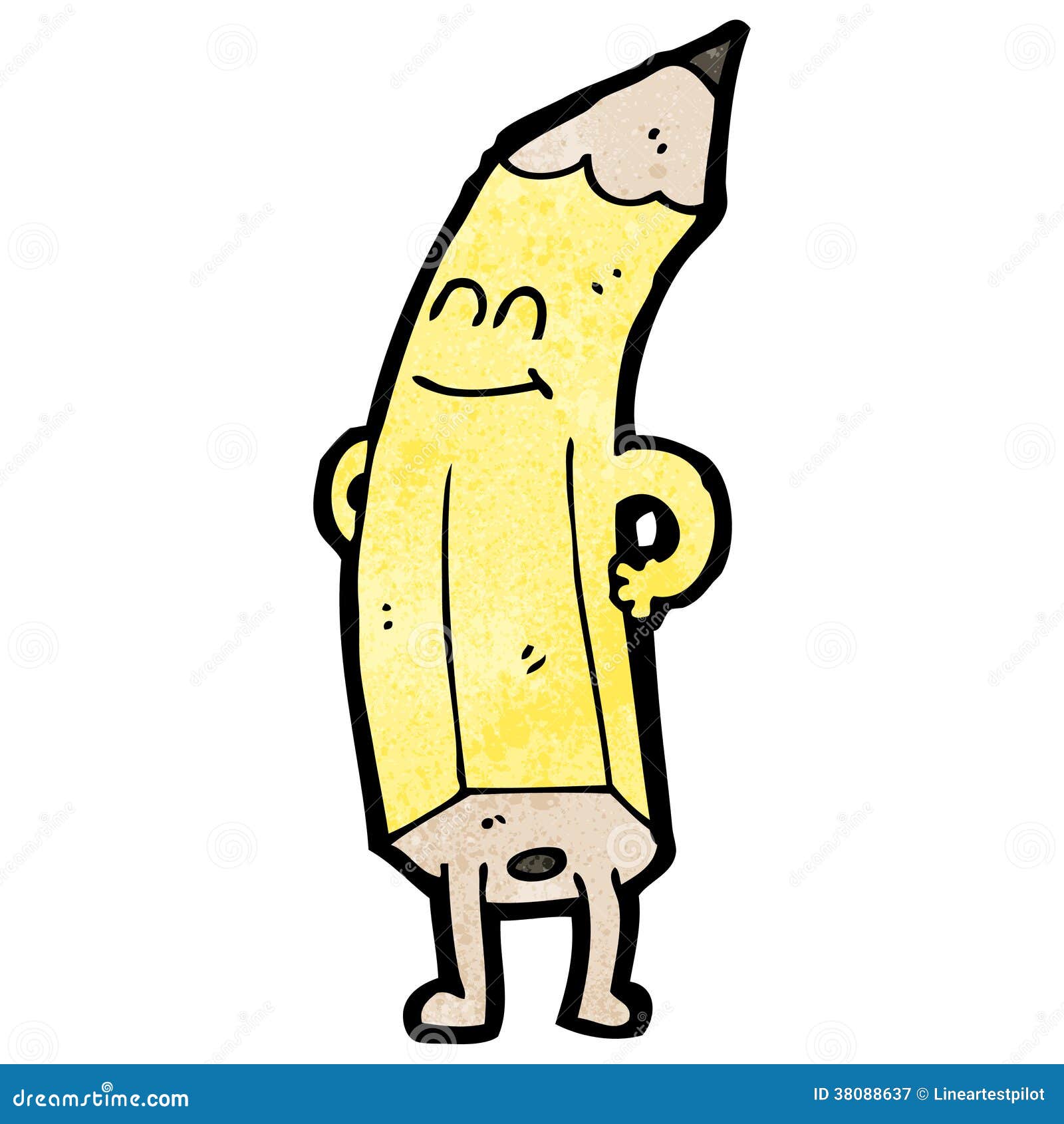 Cartoon crayon stock vector. Illustration of pencil, crazy - 38088637