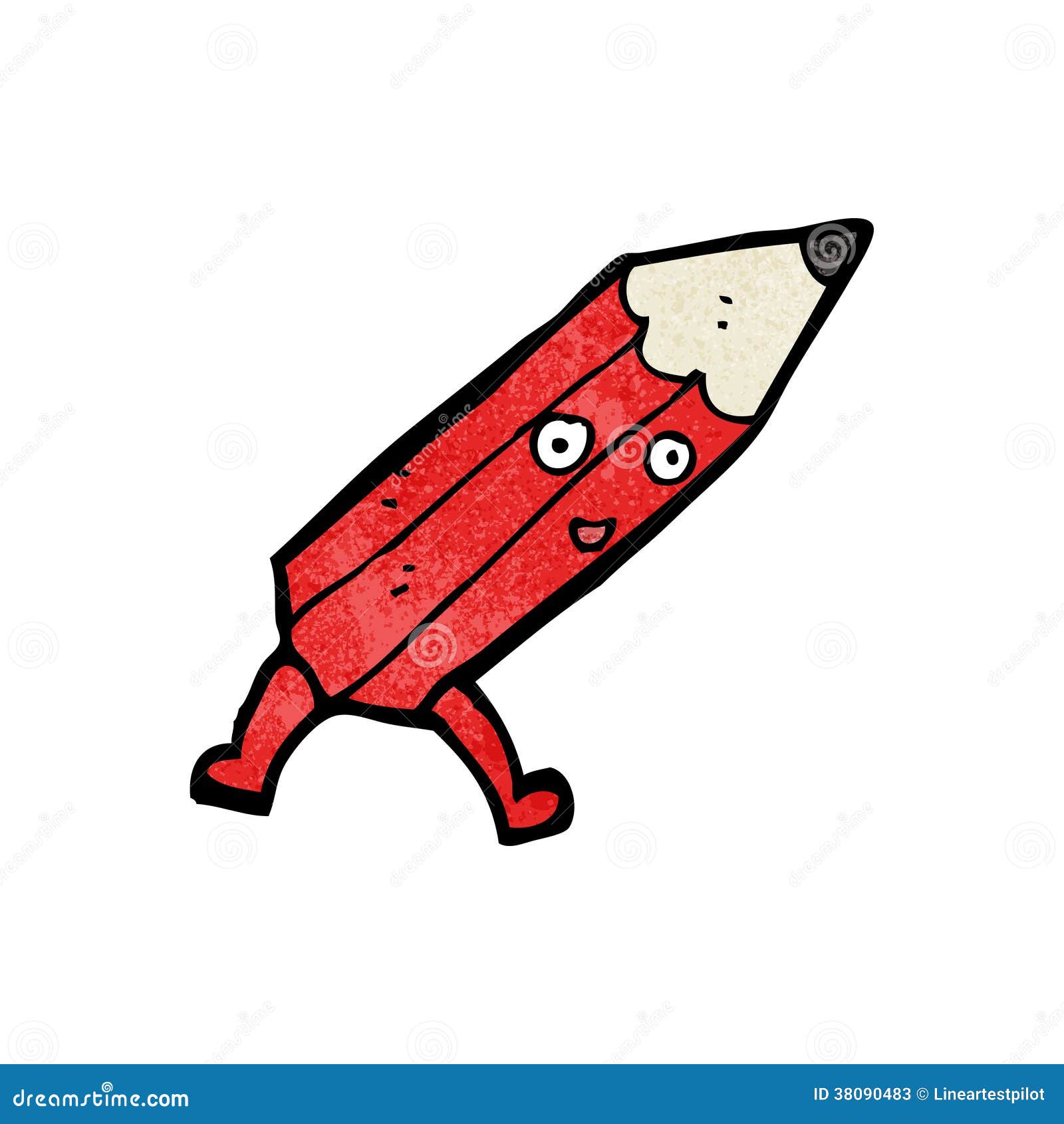 Cartoon crayon stock vector. Illustration of artwork - 38090483