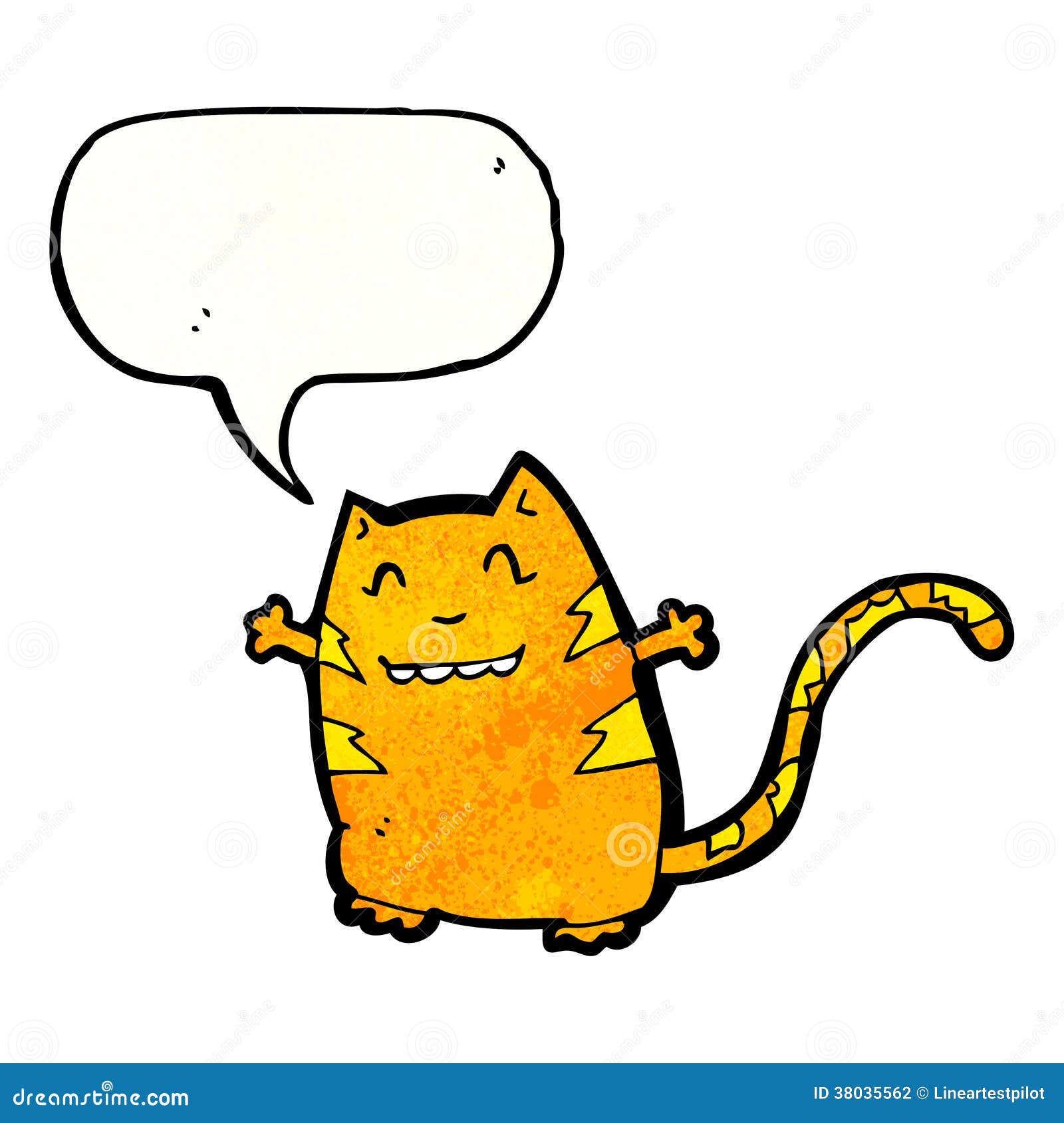 Cartoon crazy cat stock vector. Illustration of silly - 38035562