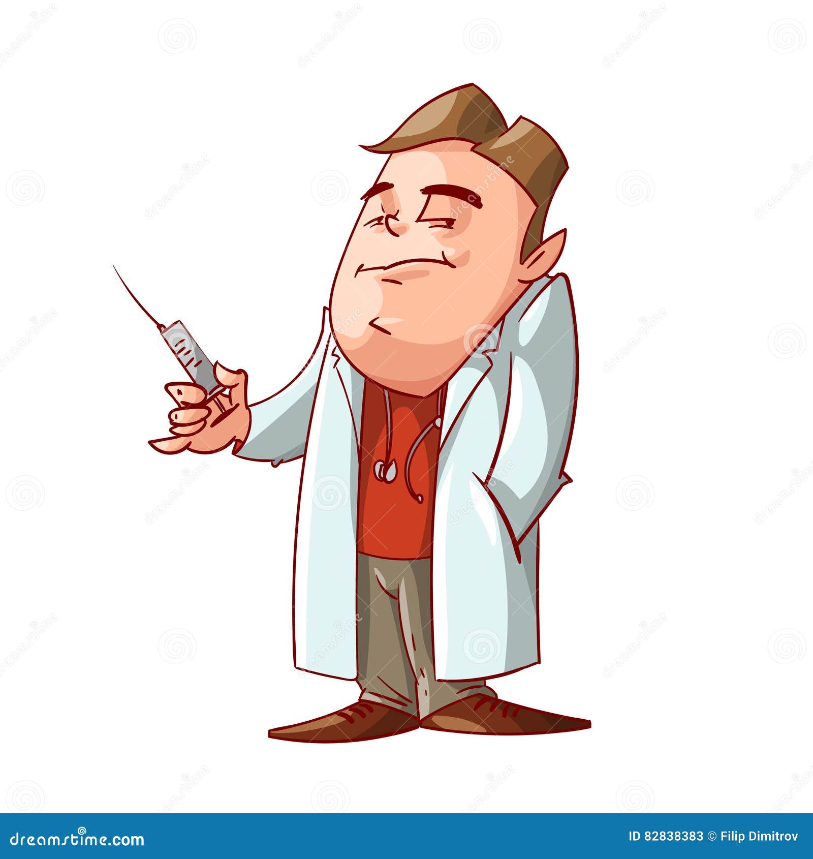 Cartoon crazy doctor stock vector. Illustration of scientific - 82838383