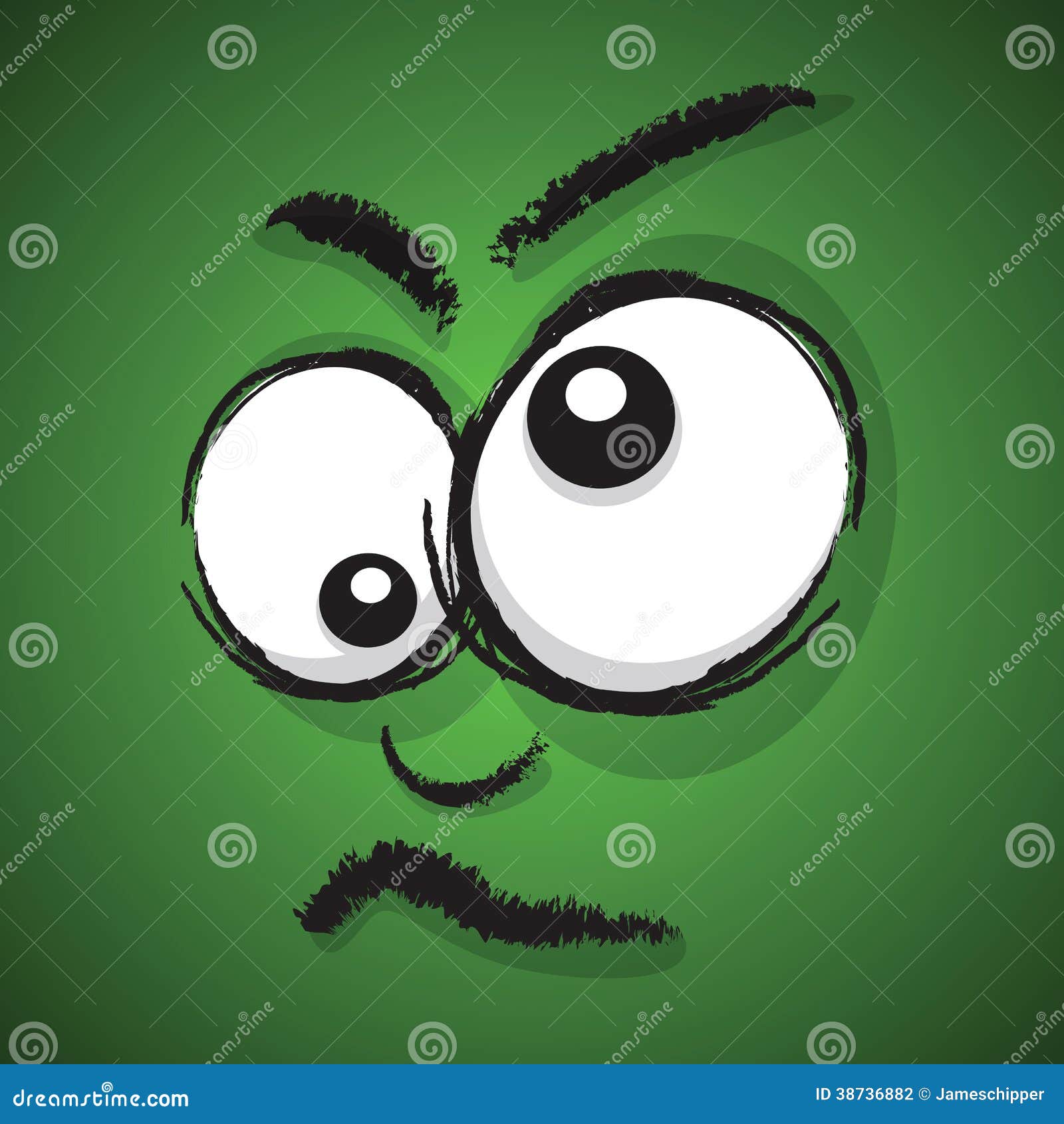 Crazy Face Joking Vector Illustration | CartoonDealer.com #277575740