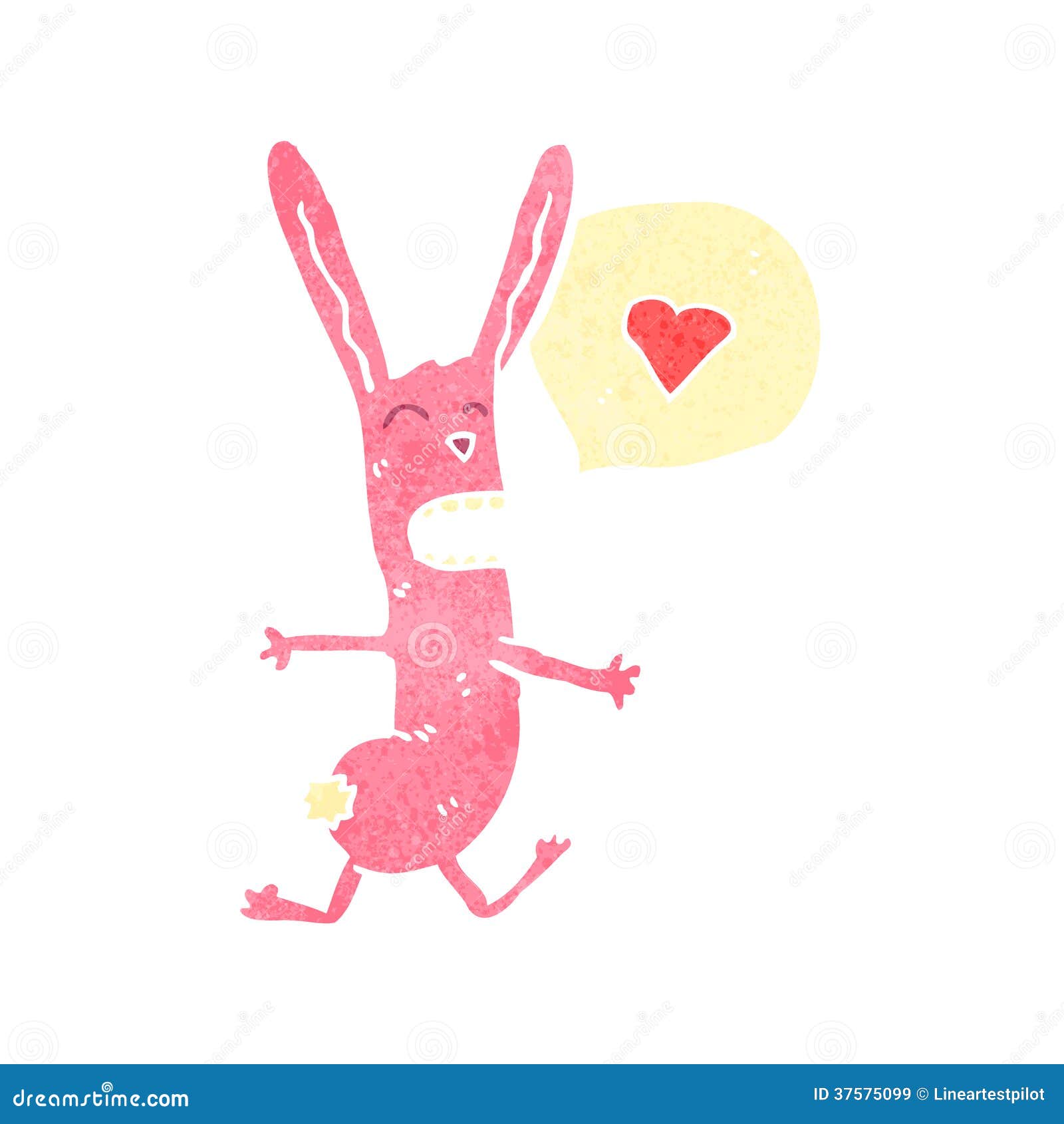 Cartoon crazy rabbit stock vector. Illustration of artwork - 37575099