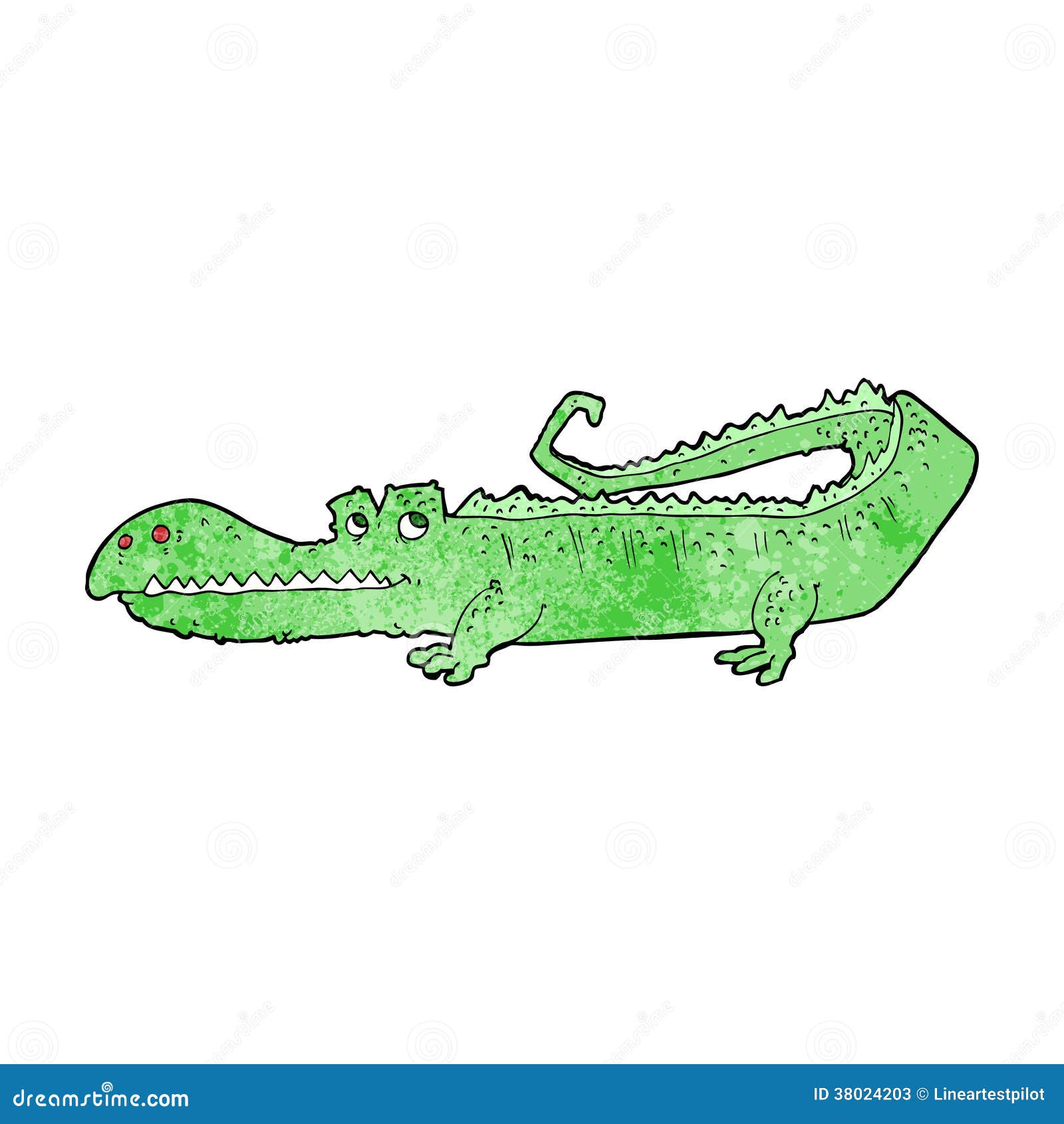 Cartoon crocodile stock vector. Illustration of clip - 38024203