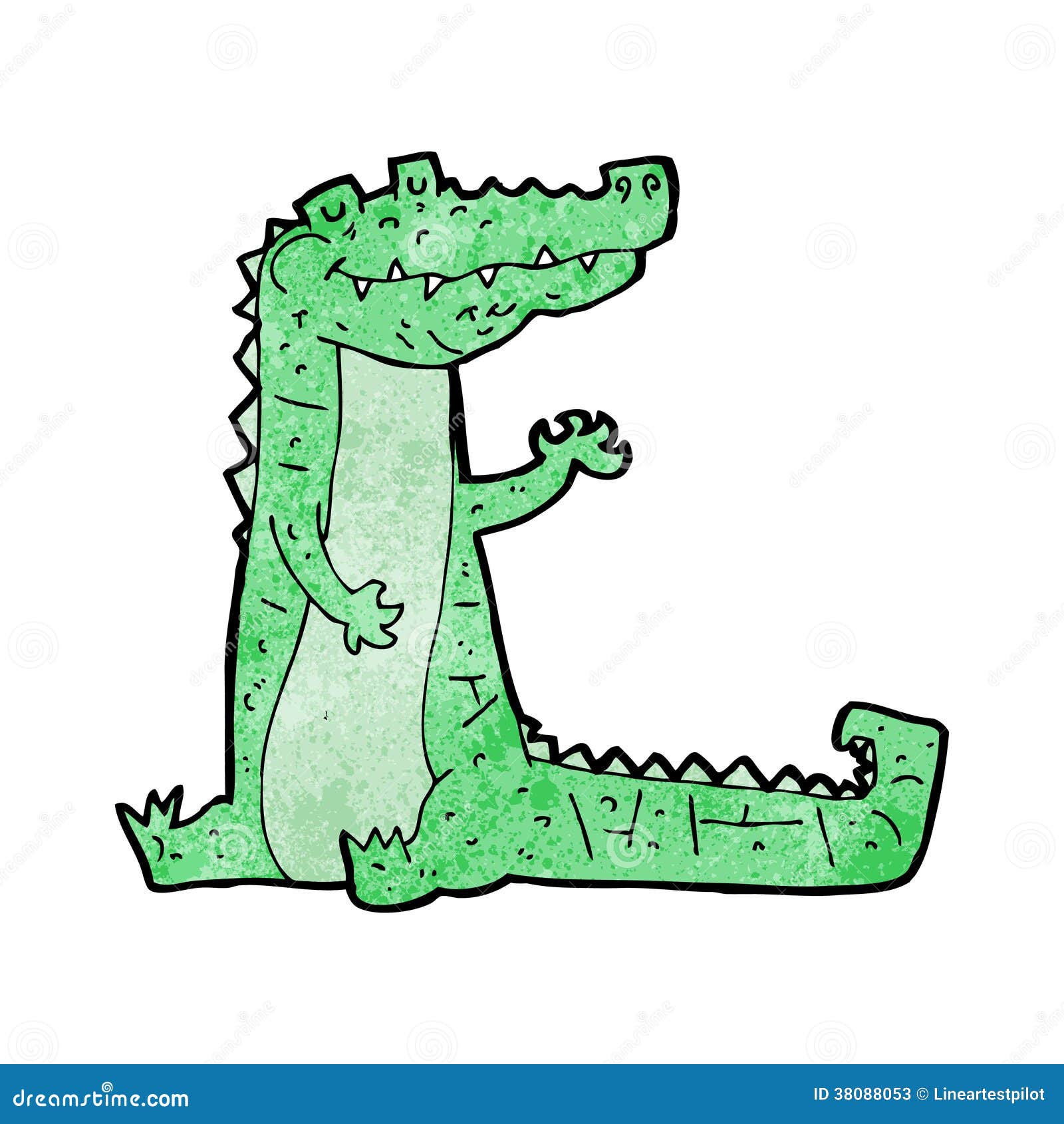 Cartoon crocodile stock vector. Illustration of silly - 38088053