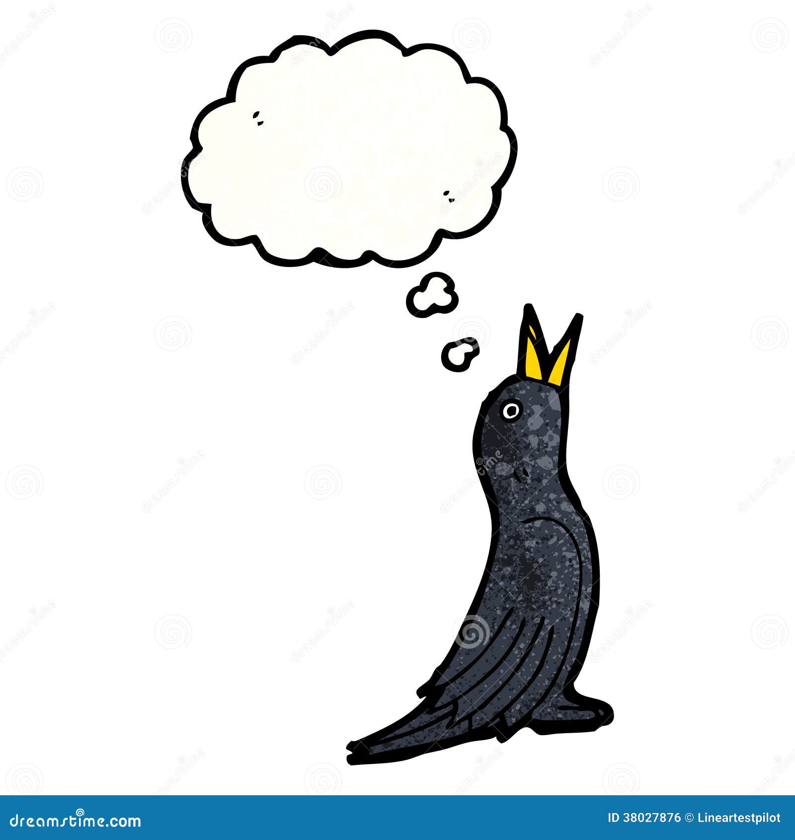 Cartoon crow stock vector. Illustration of traditional - 38027876