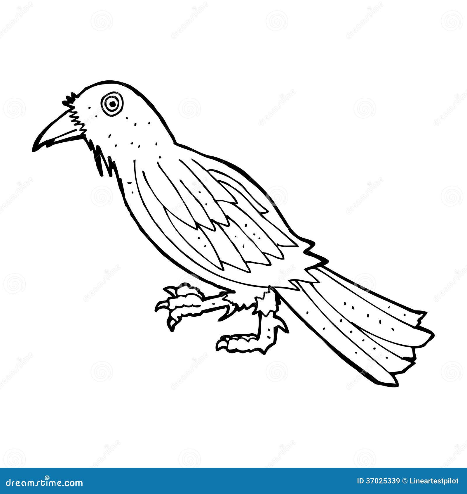 Cartoon crow stock illustration. Illustration of bird - 37025339