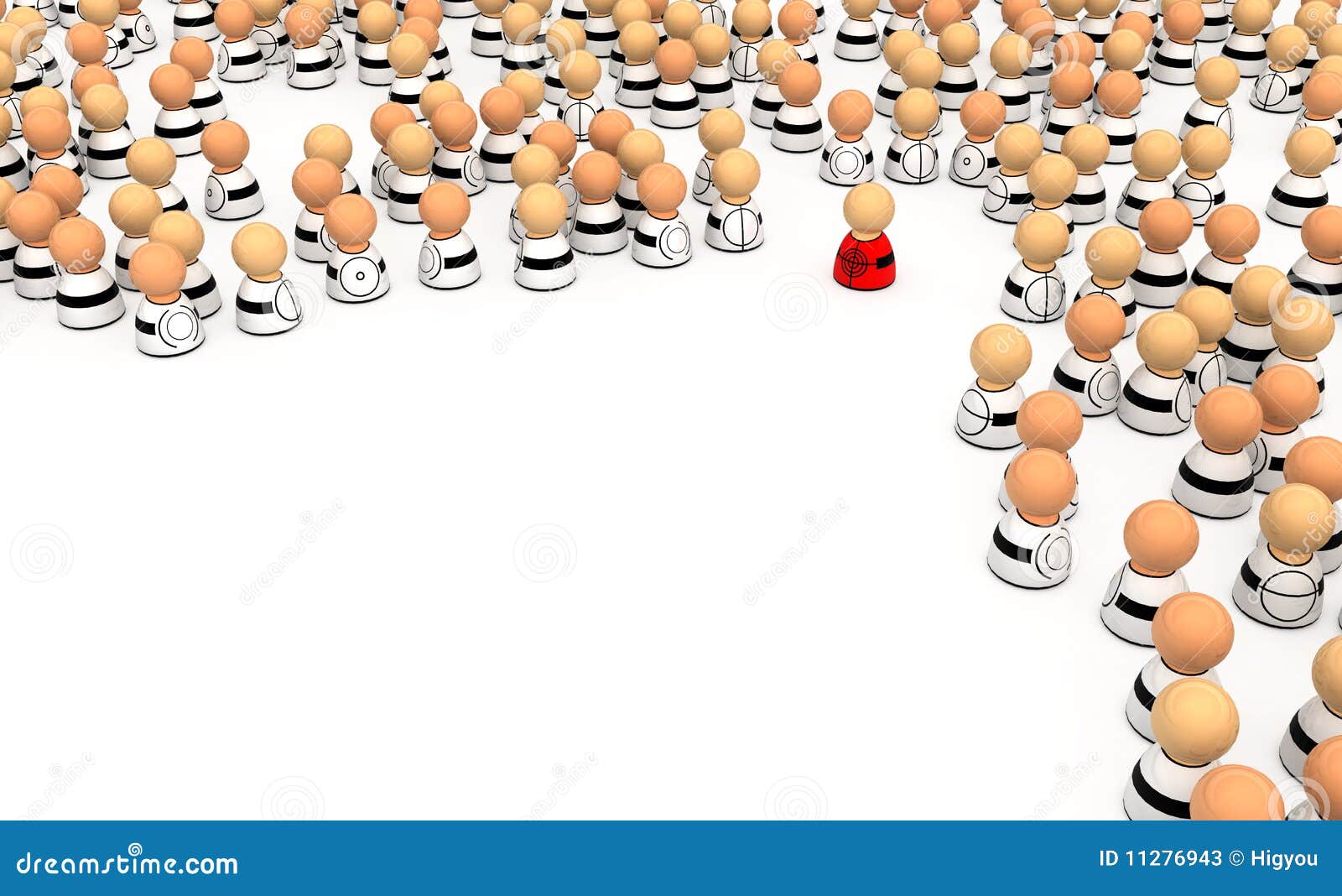 Cartoon Crowd, Aim stock illustration. Illustration of group - 11276943