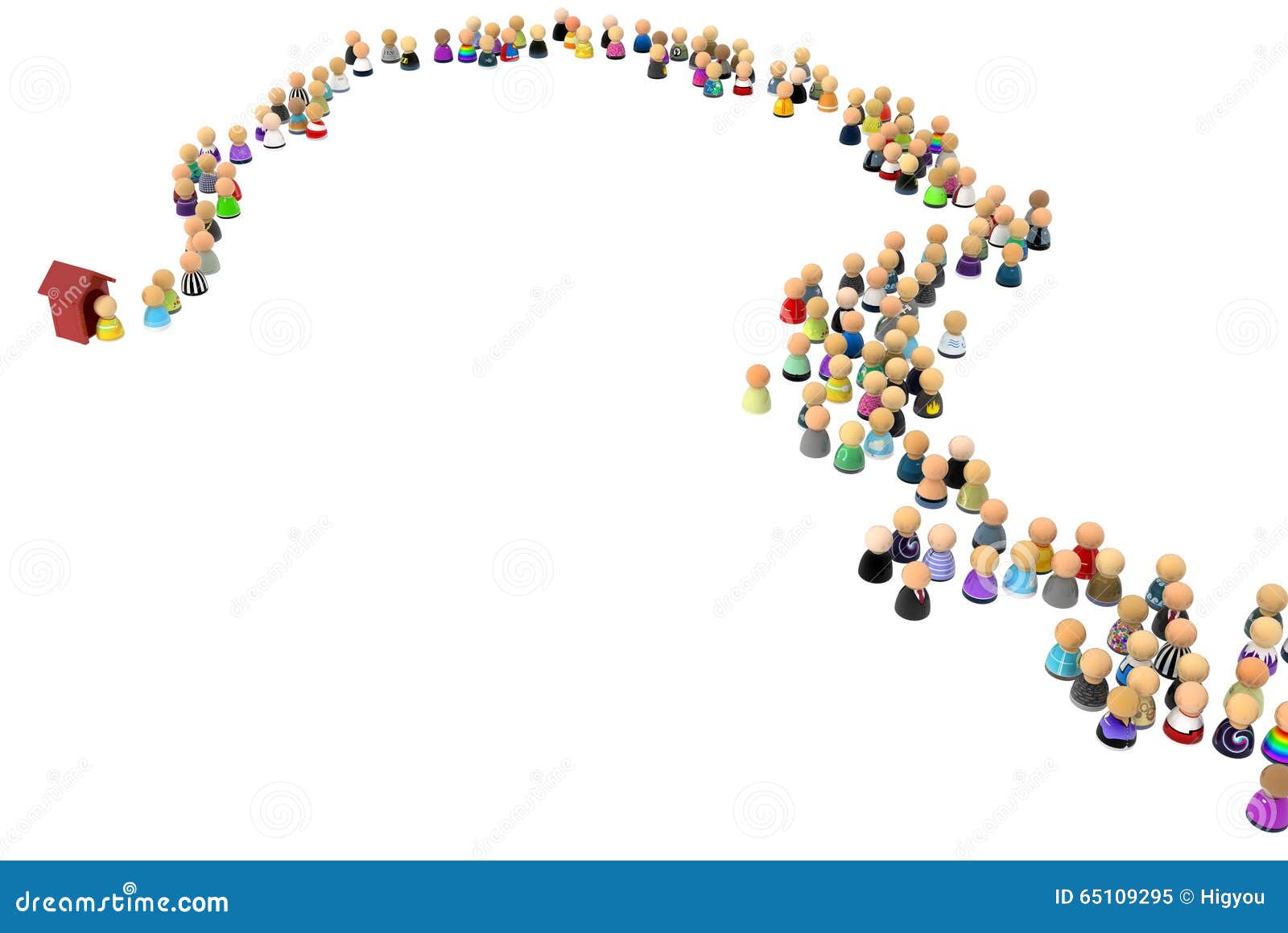 Cartoon Crowd, Booth stock illustration. Illustration of line - 65109295