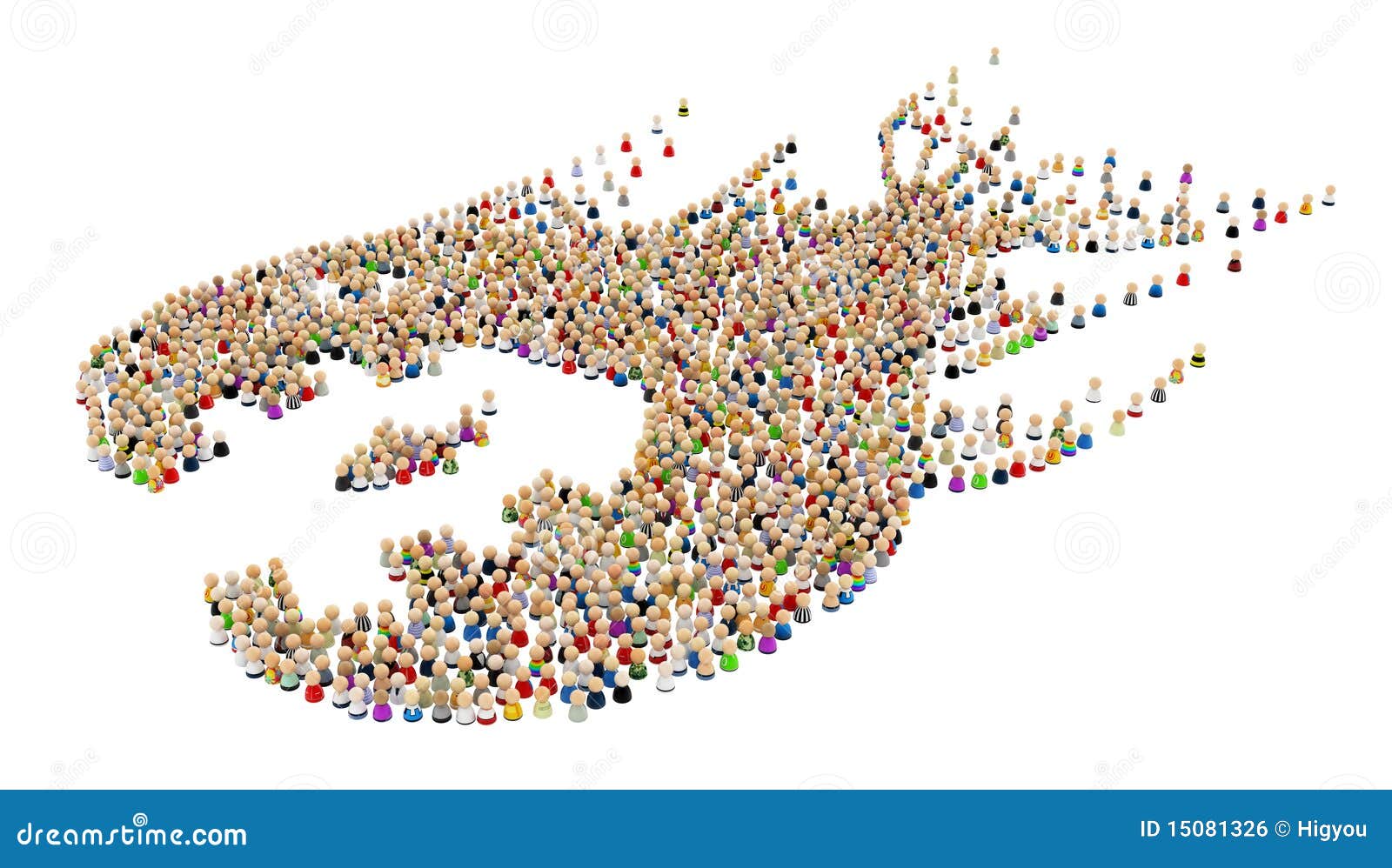 Cartoon Crowd, Fish Swallow, Side Stock Illustration - Illustration of ...