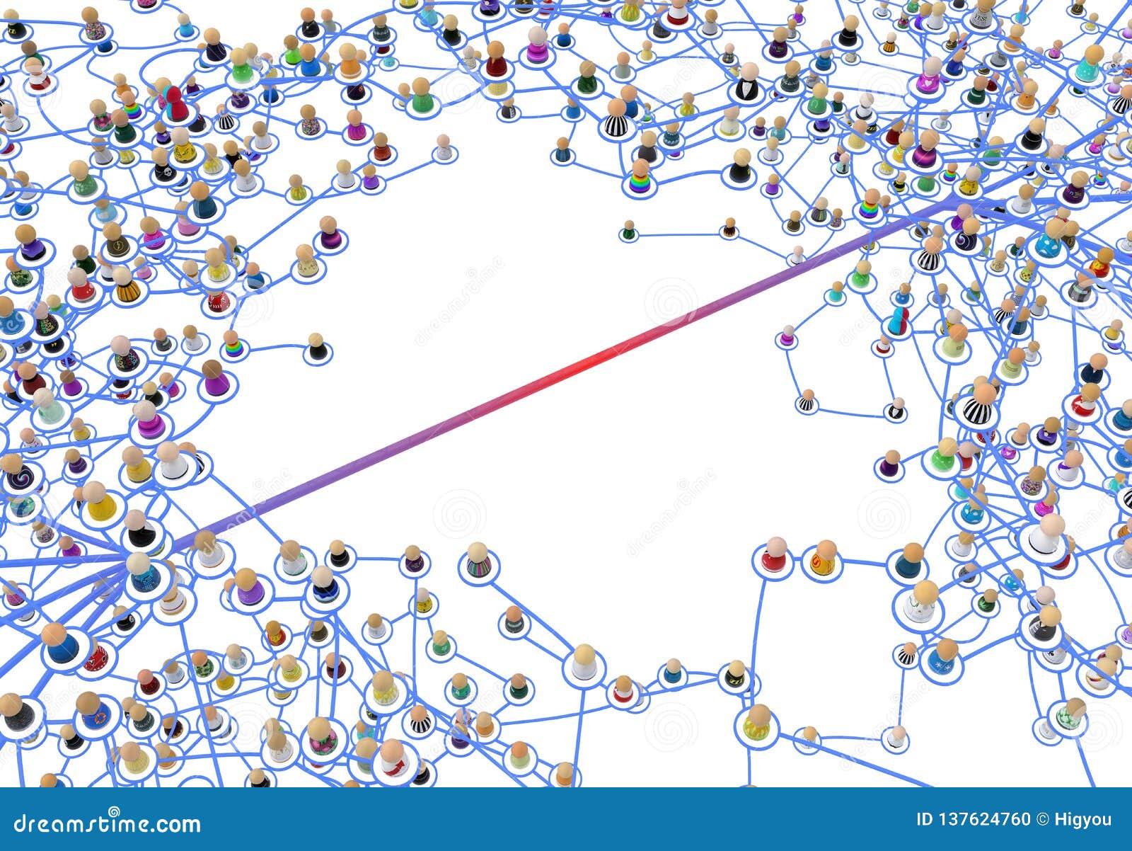 Cartoon Crowd Layered System, String Stock Illustration - Illustration ...