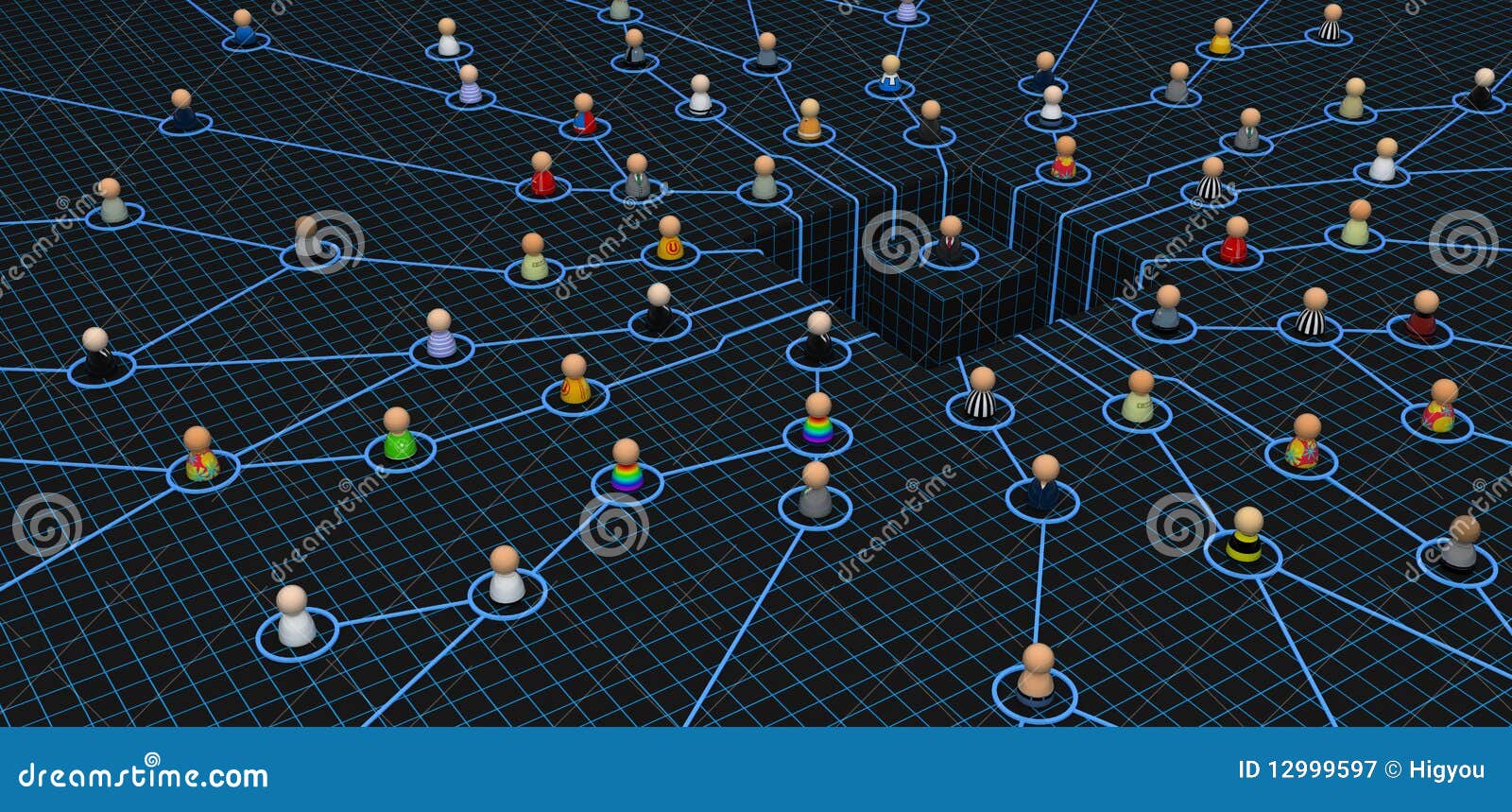 Cartoon Crowd, Unconnected stock illustration. Illustration of drawing ...