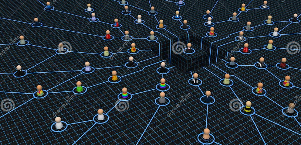 Cartoon Crowd, Unconnected stock illustration. Illustration of drawing ...