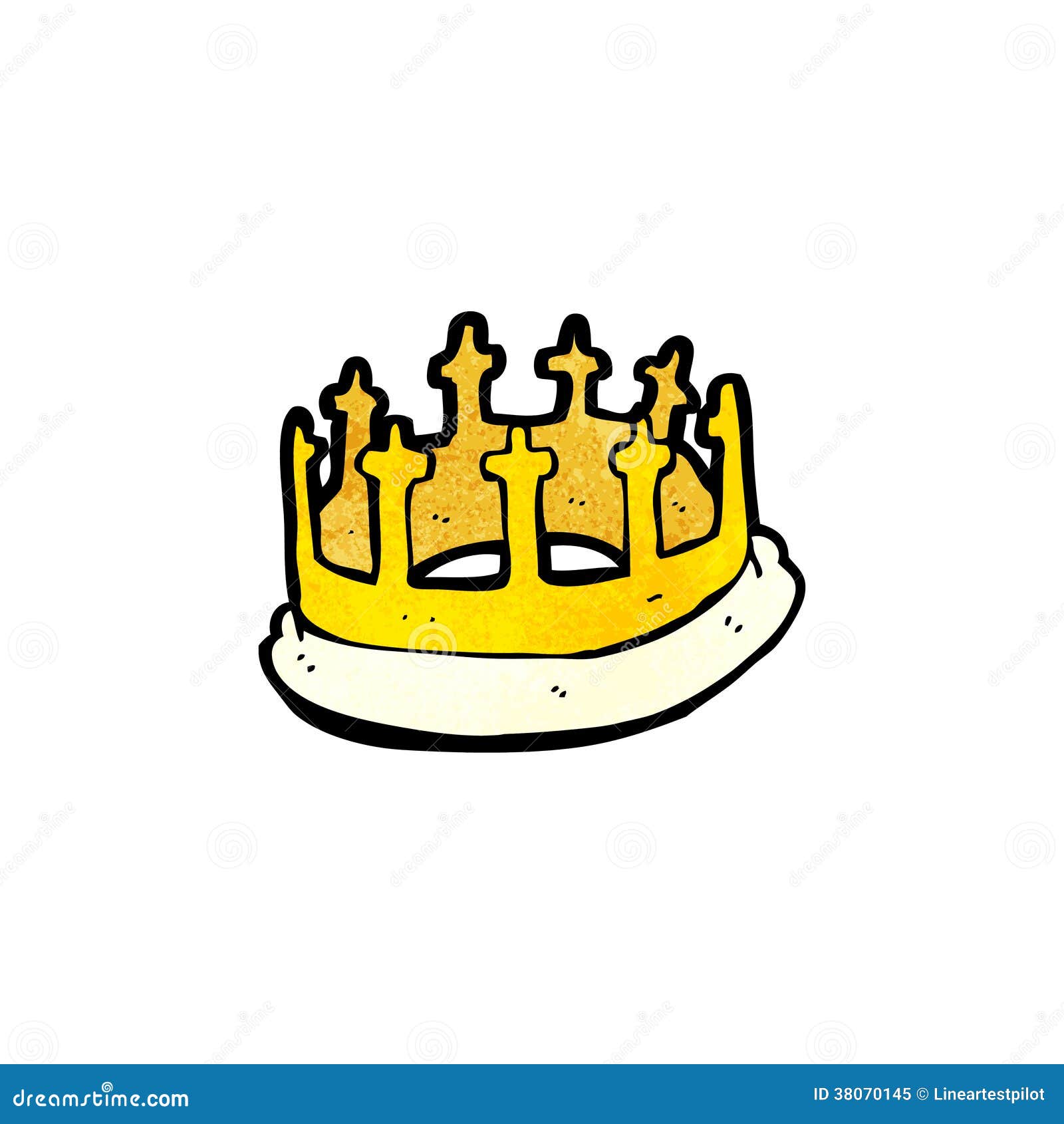 Cartoon crown stock vector. Illustration of hand, character - 38070145