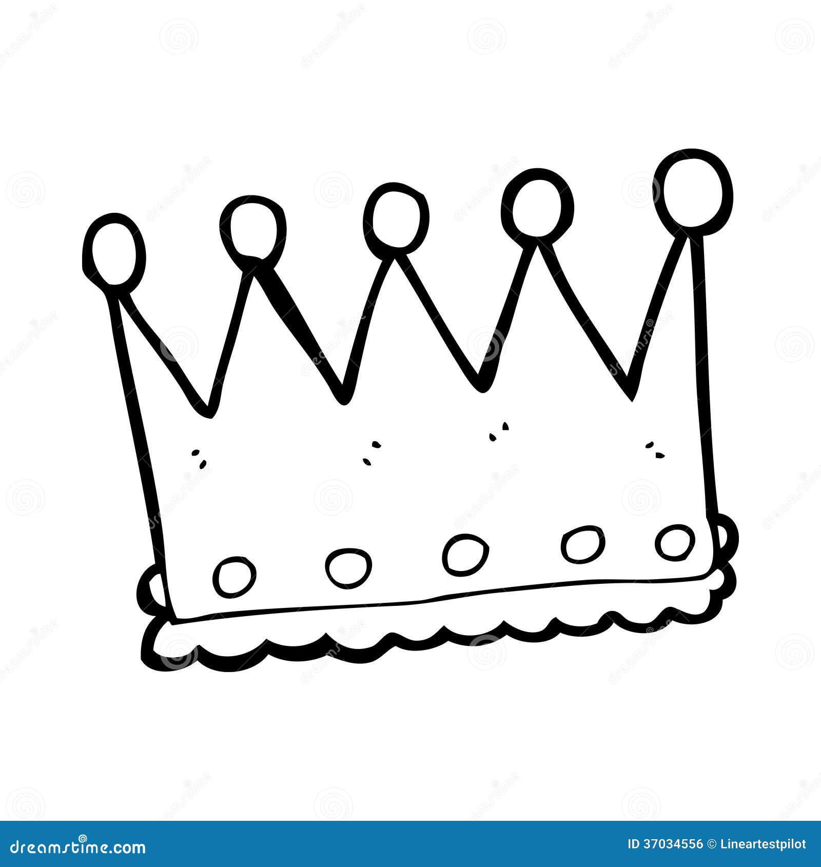 Cartoon crown stock illustration. Illustration of silly - 37034556