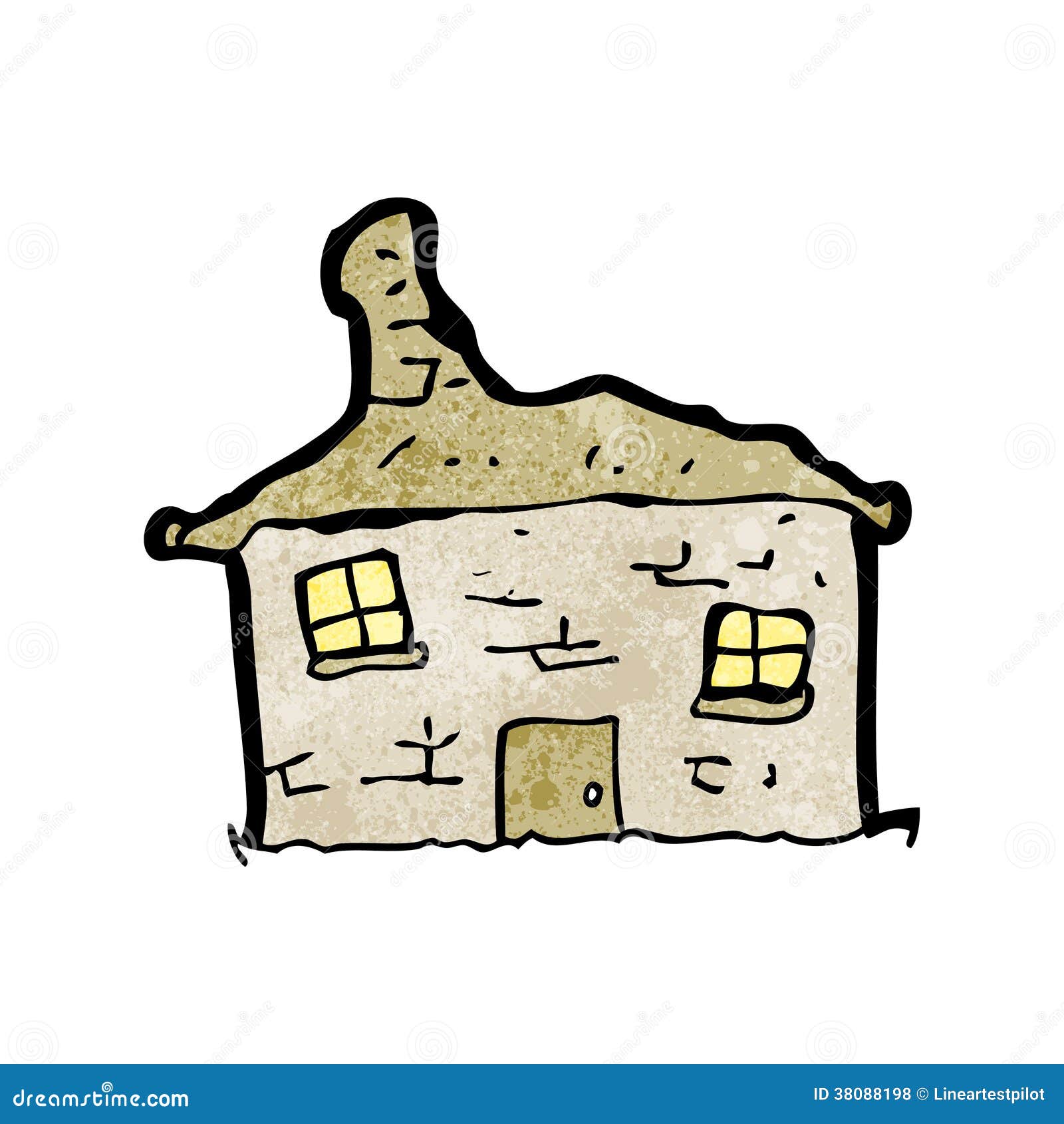 Cartoon Crumbling Old House Stock Vector - Illustration of quirky ...