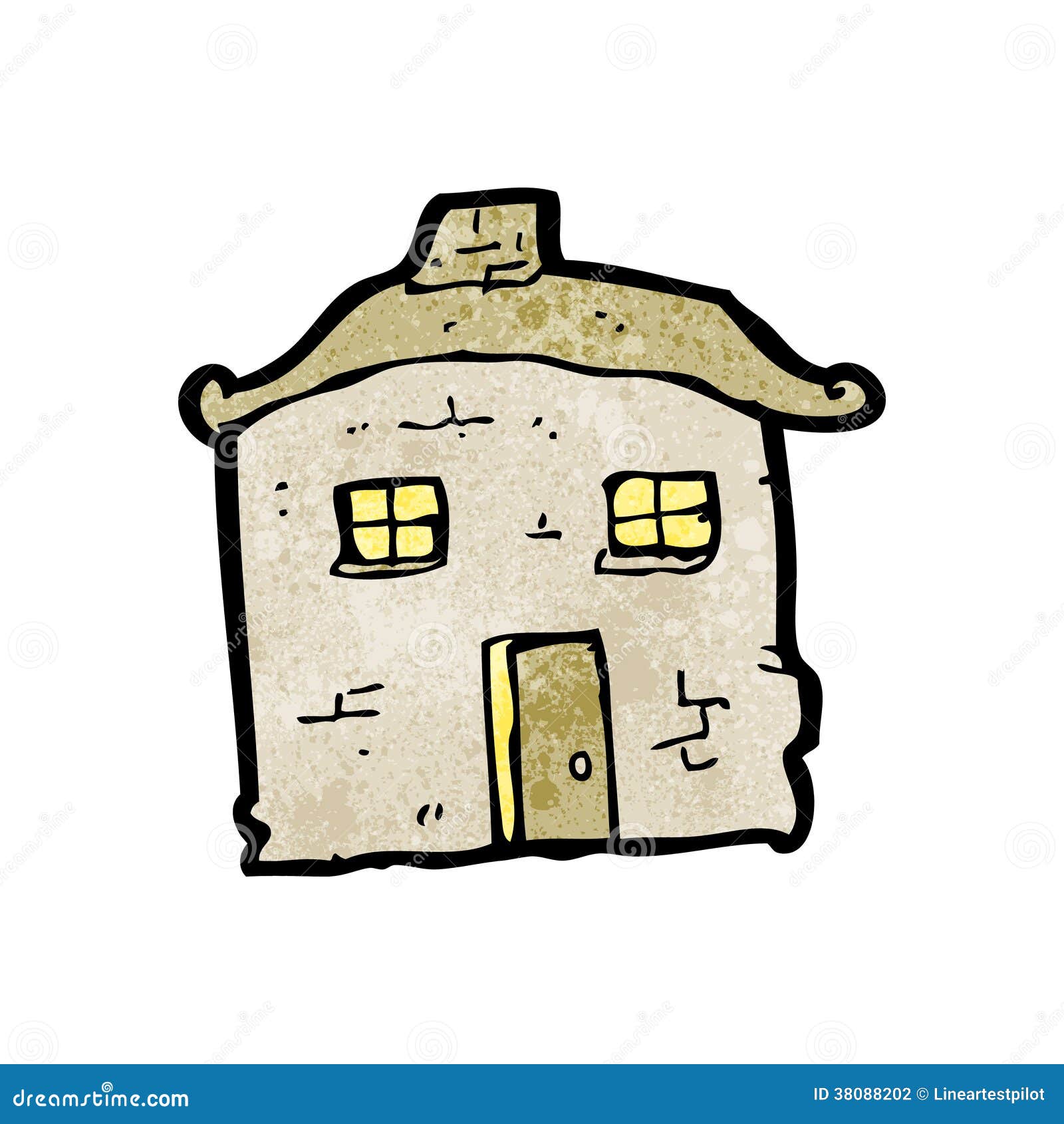 Cartoon Crumbling Old House Stock Vector - Illustration of artwork ...