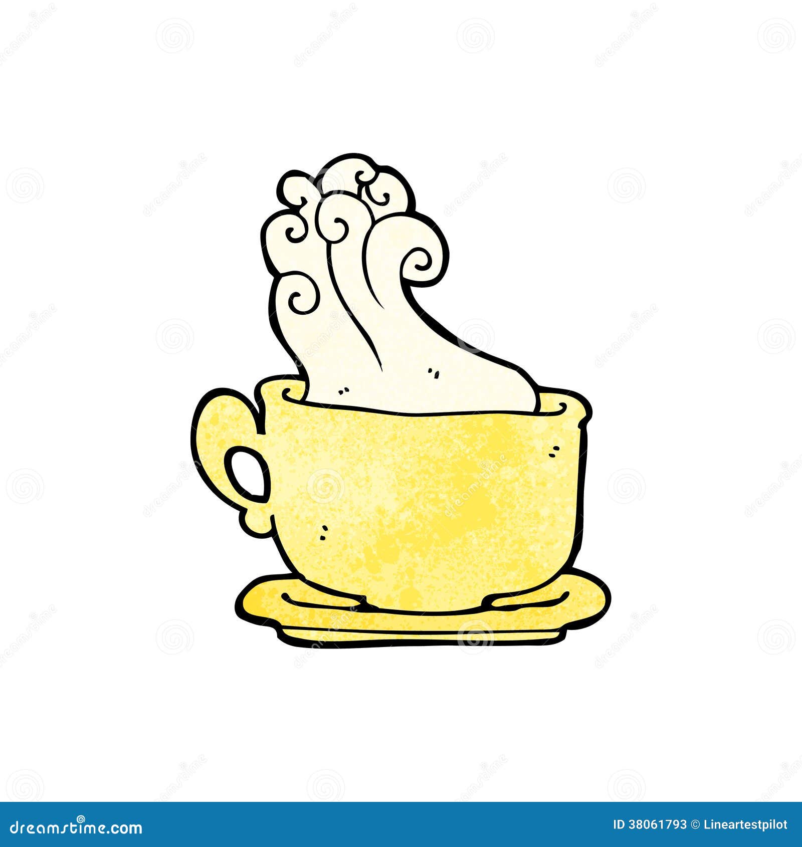 Cartoon cup stock vector. Illustration of funny, character - 38061793