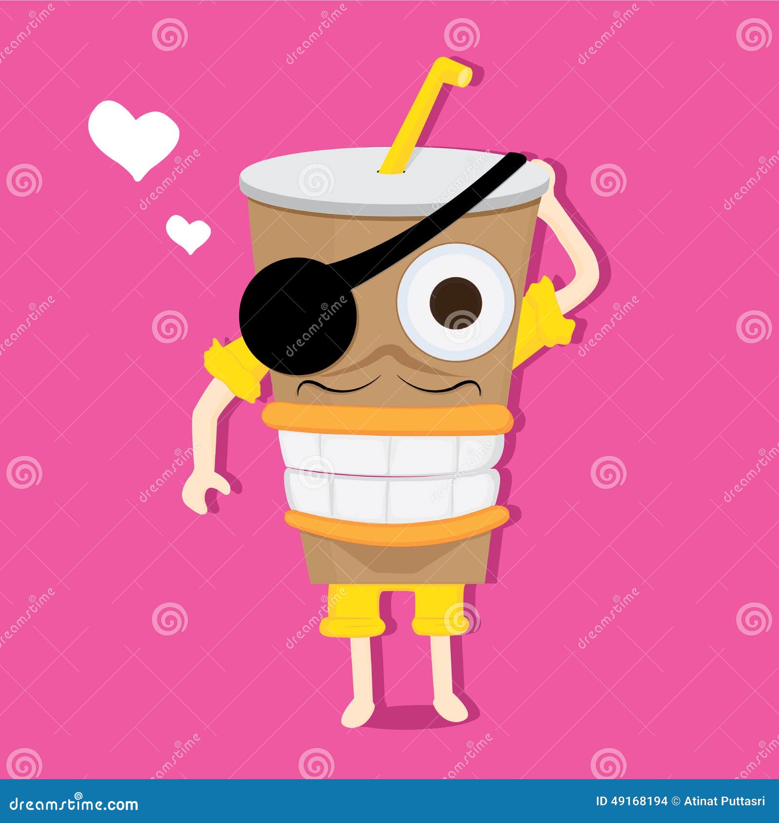 Cartoon cup stock vector. Illustration of food, coffee - 49168194