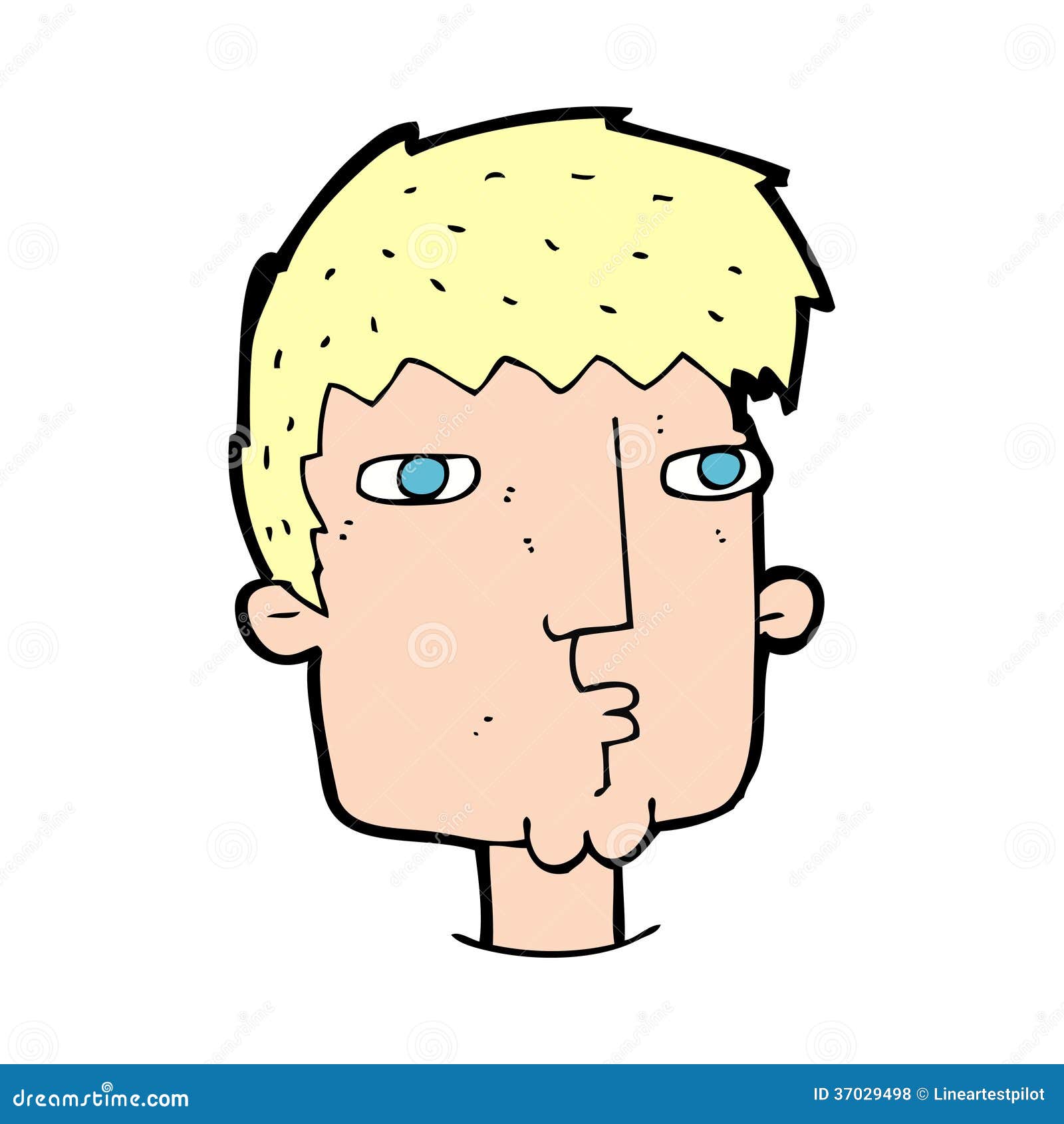 Cartoon curious man stock vector. Illustration of cartoon - 37029498
