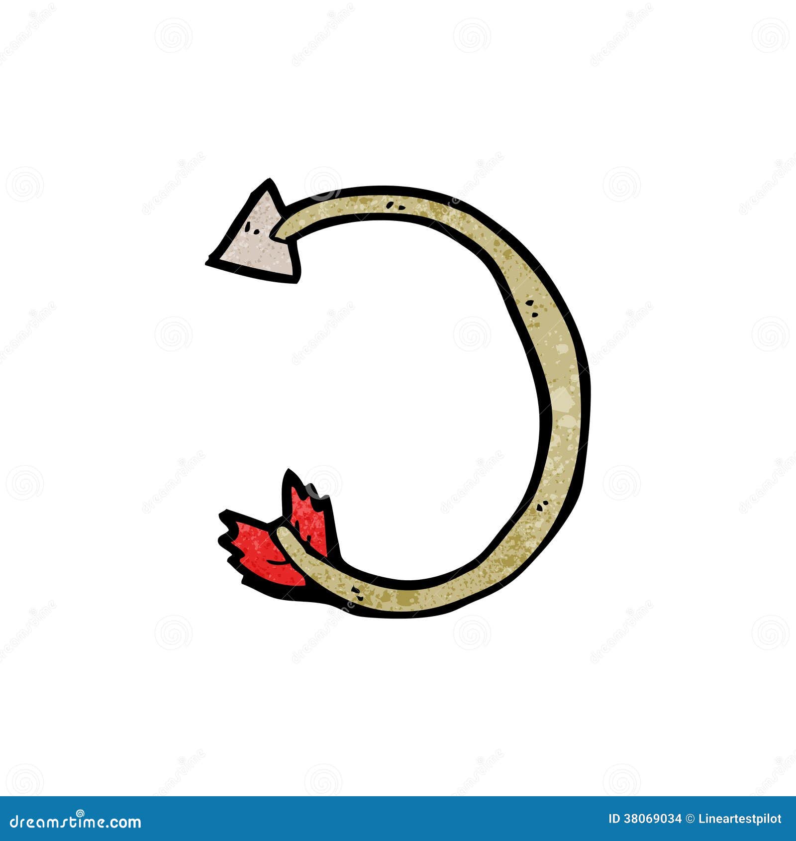 Cartoon Curling Arrow | CartoonDealer.com #38069075