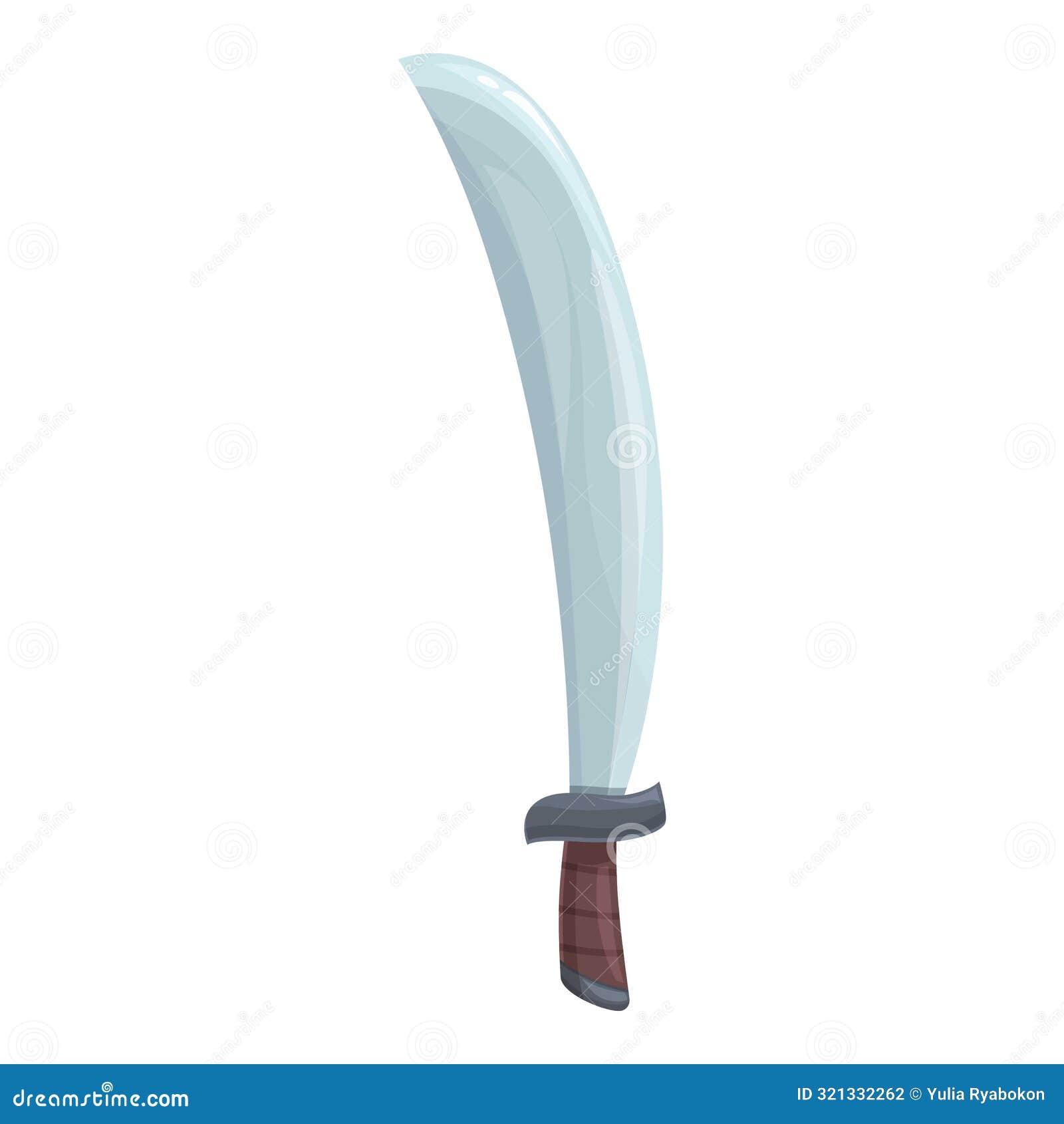 Old Sharp Blade Vintage Dagger Silhouette Cartoon Vector ...
